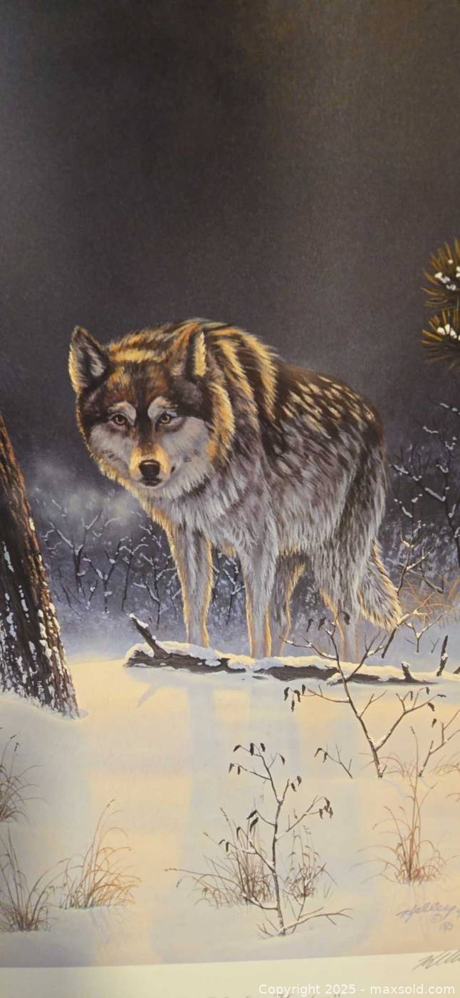 The Shadow Hunter hand-signed print, 1991 | Maxsold