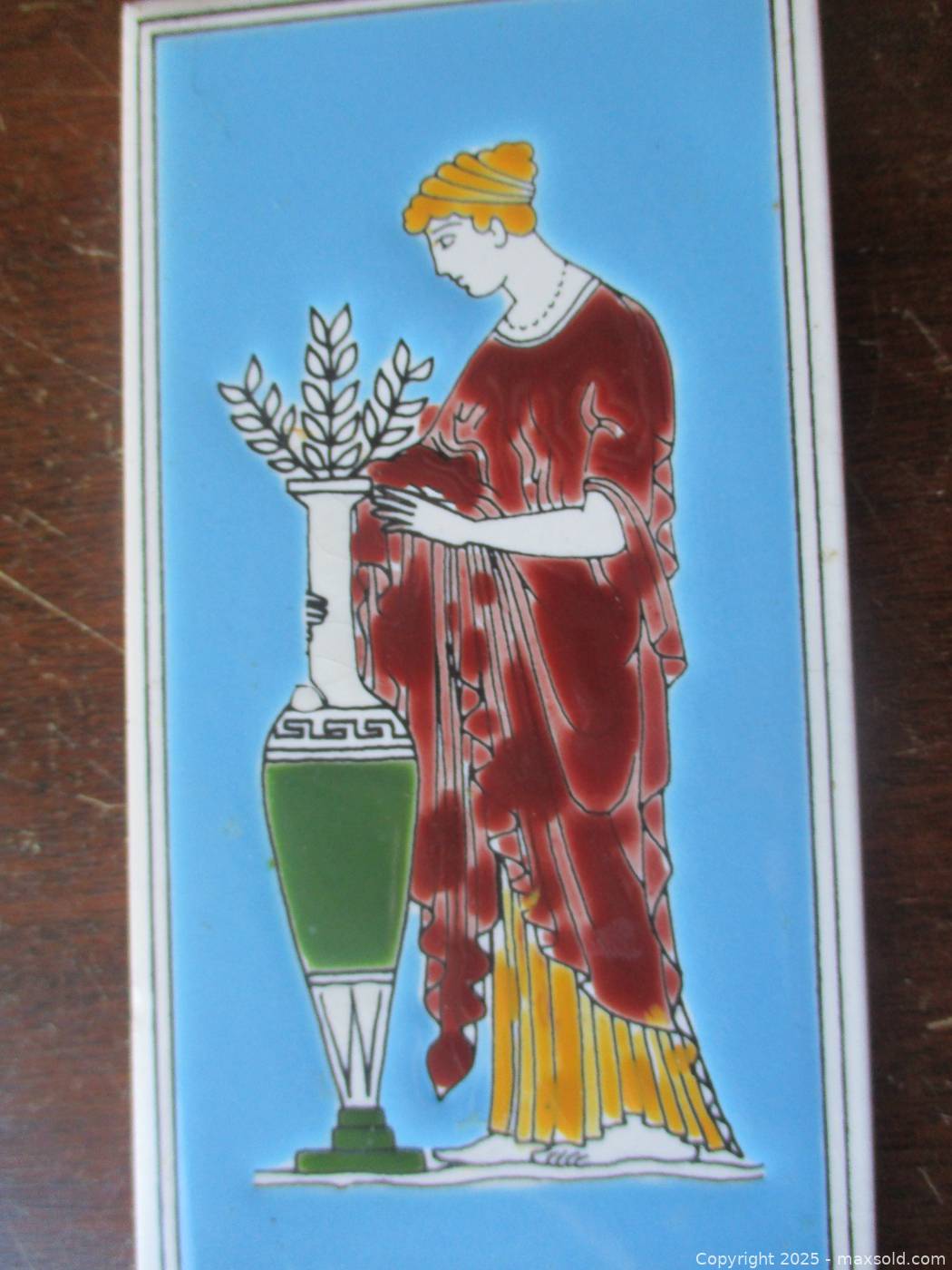 Pair of Greek ceramic tiles | Maxsold