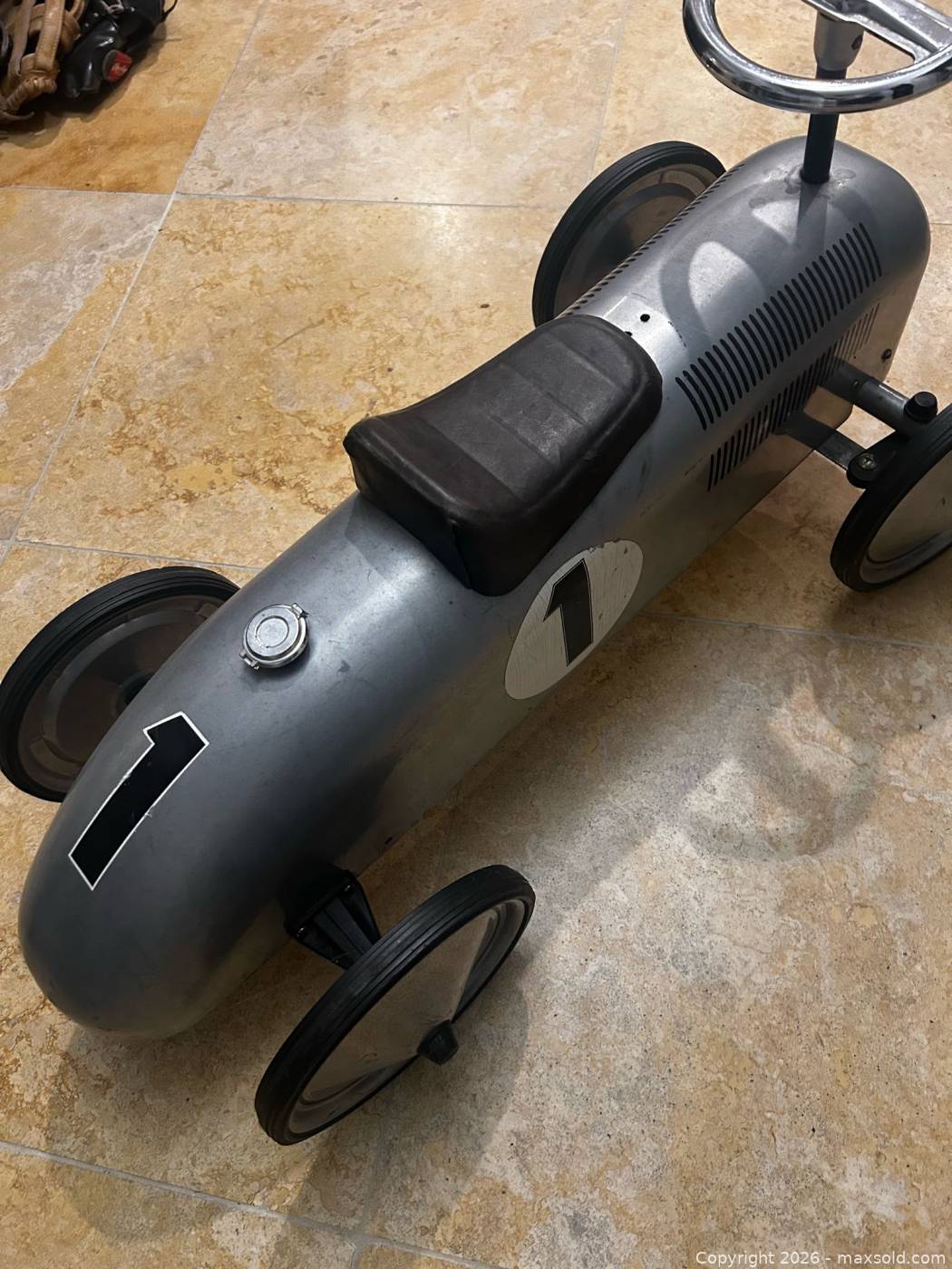 Metal Ride-On Toy Racing Car | Maxsold