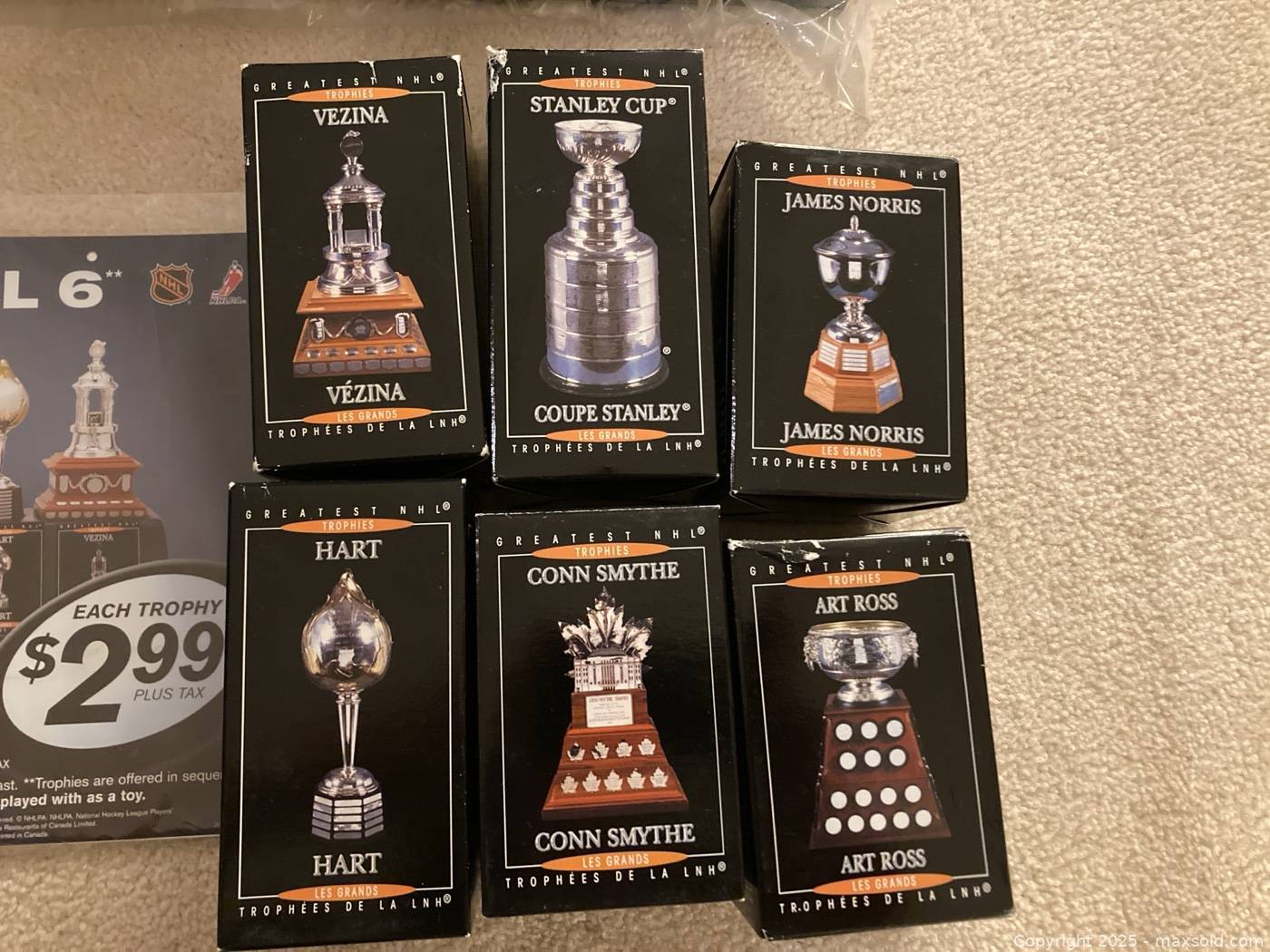 2003 McDonald's NHL Trophy Miniatures Set | Maxsold