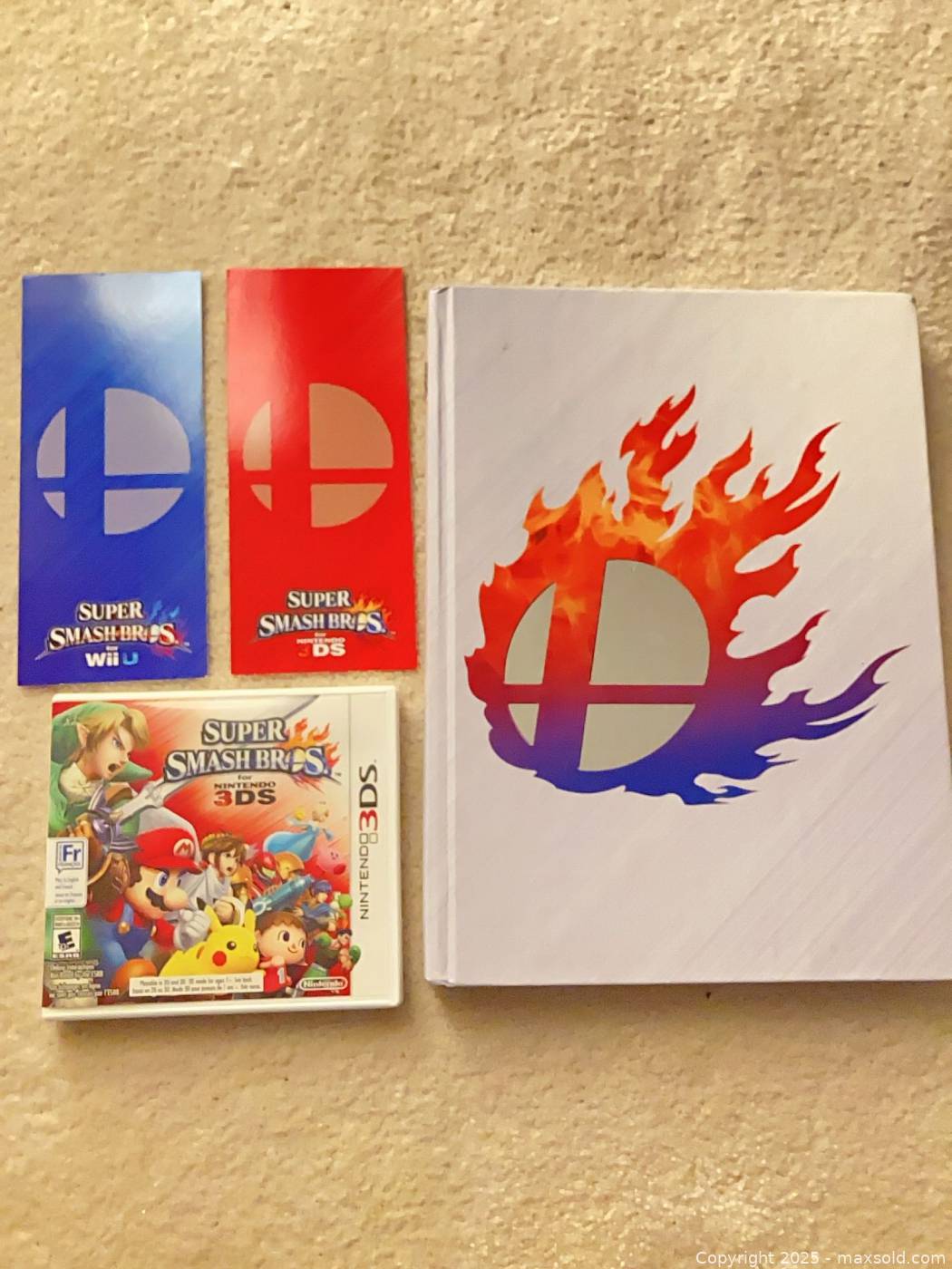Super Smash Bros. Nintendo 3DS Game & Hardcover Strategy Guide | Maxsold