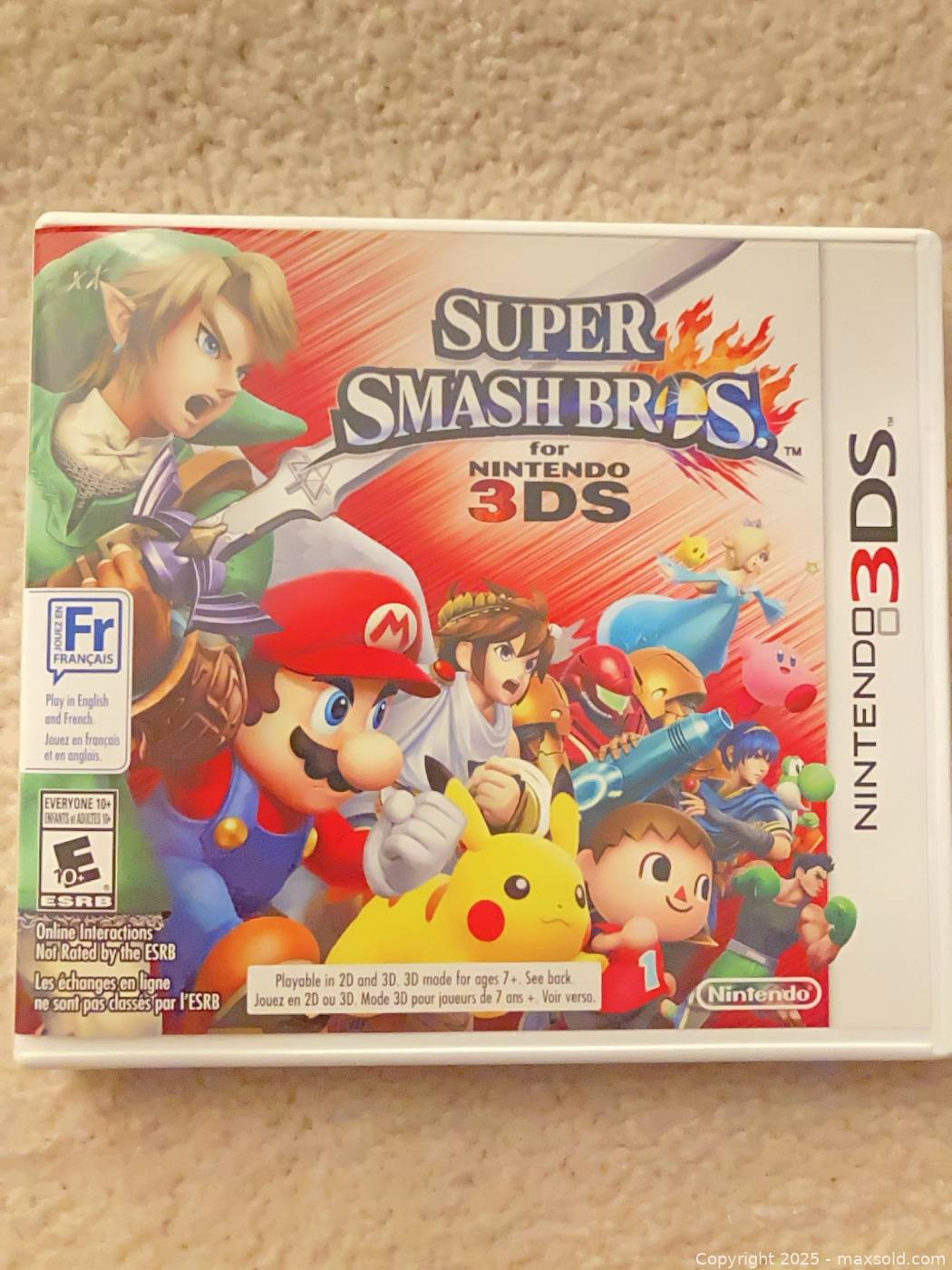 Super Smash Bros. Nintendo 3DS Game & Hardcover Strategy Guide | Maxsold