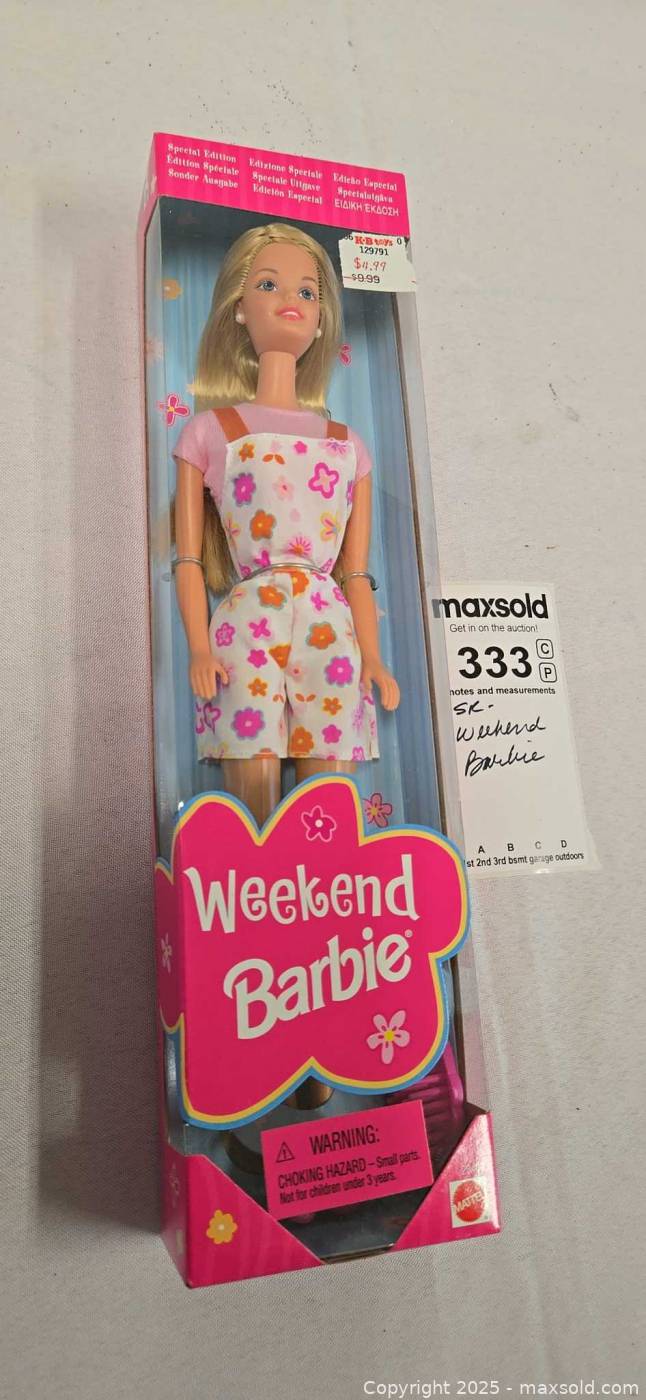 Mattel Weekend Barbie Doll #23462 New in Box 11.5" | Maxsold
