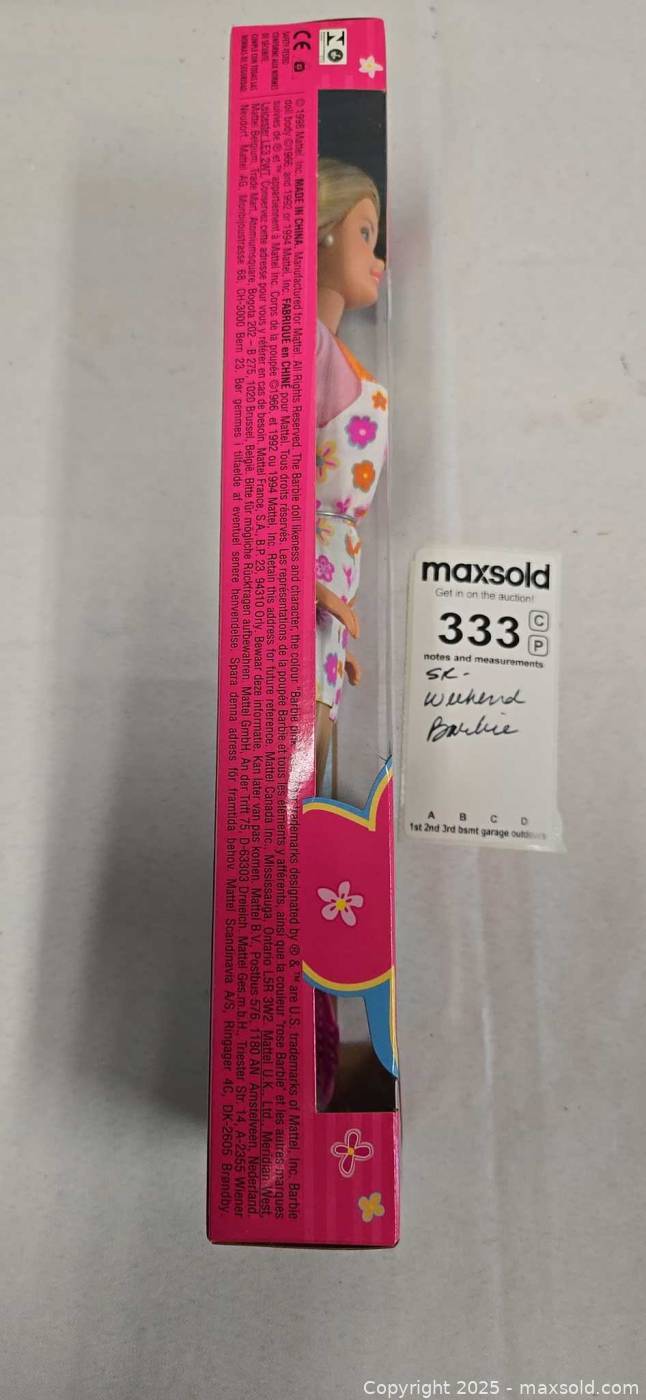Mattel Weekend Barbie Doll #23462 New in Box 11.5" | Maxsold