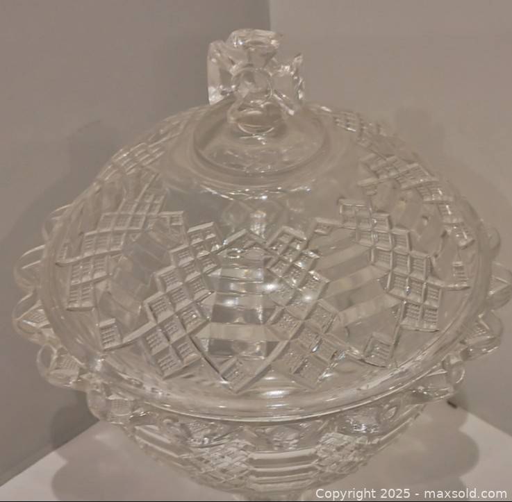 Antique EAPG Bryce Walker lidded compote | Maxsold
