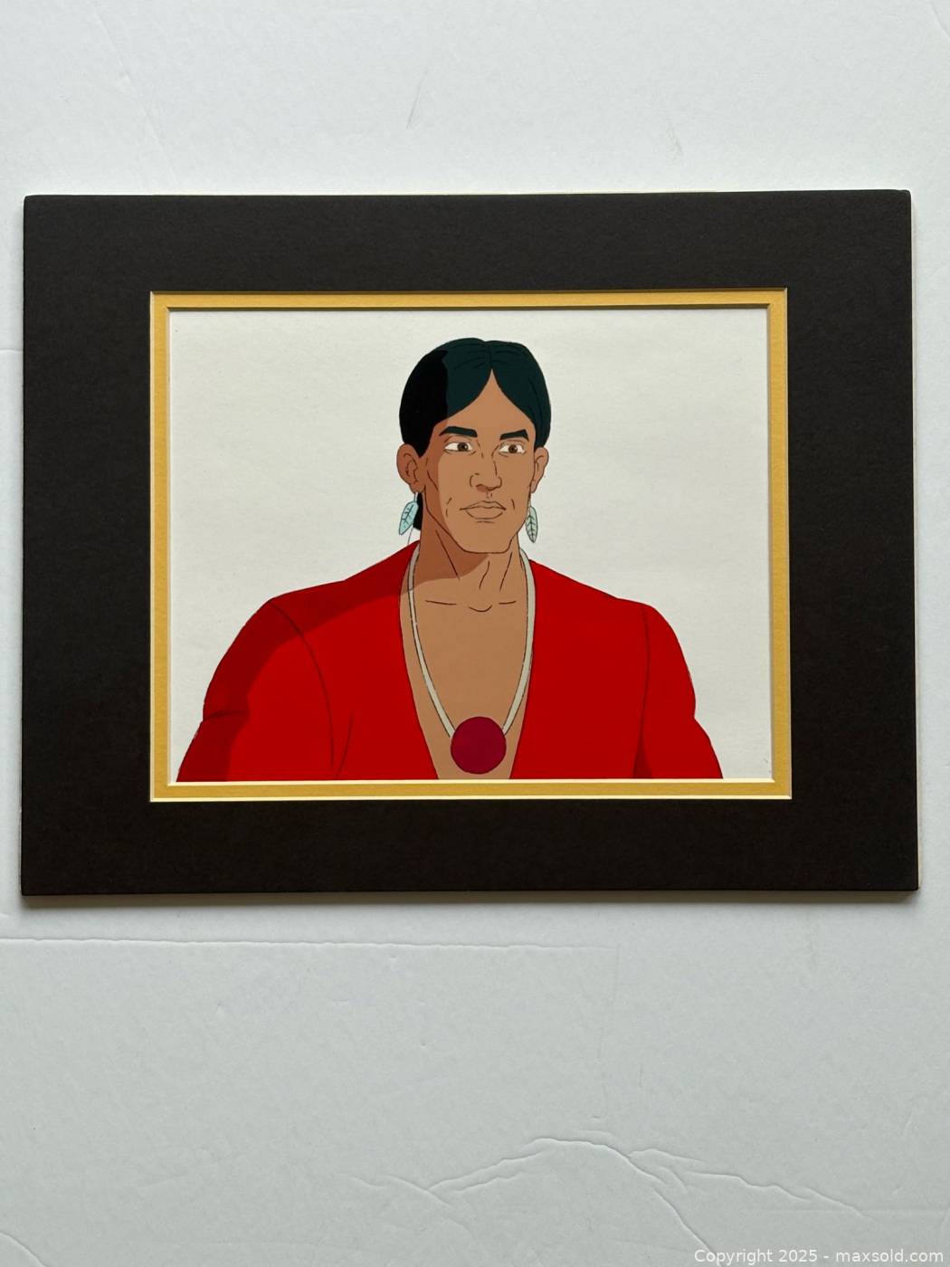 Two original animation cels, matted | Maxsold