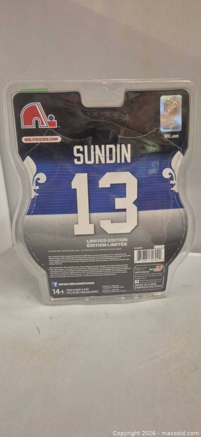 Mats Sundin #13 limited edition hockey figure | Maxsold