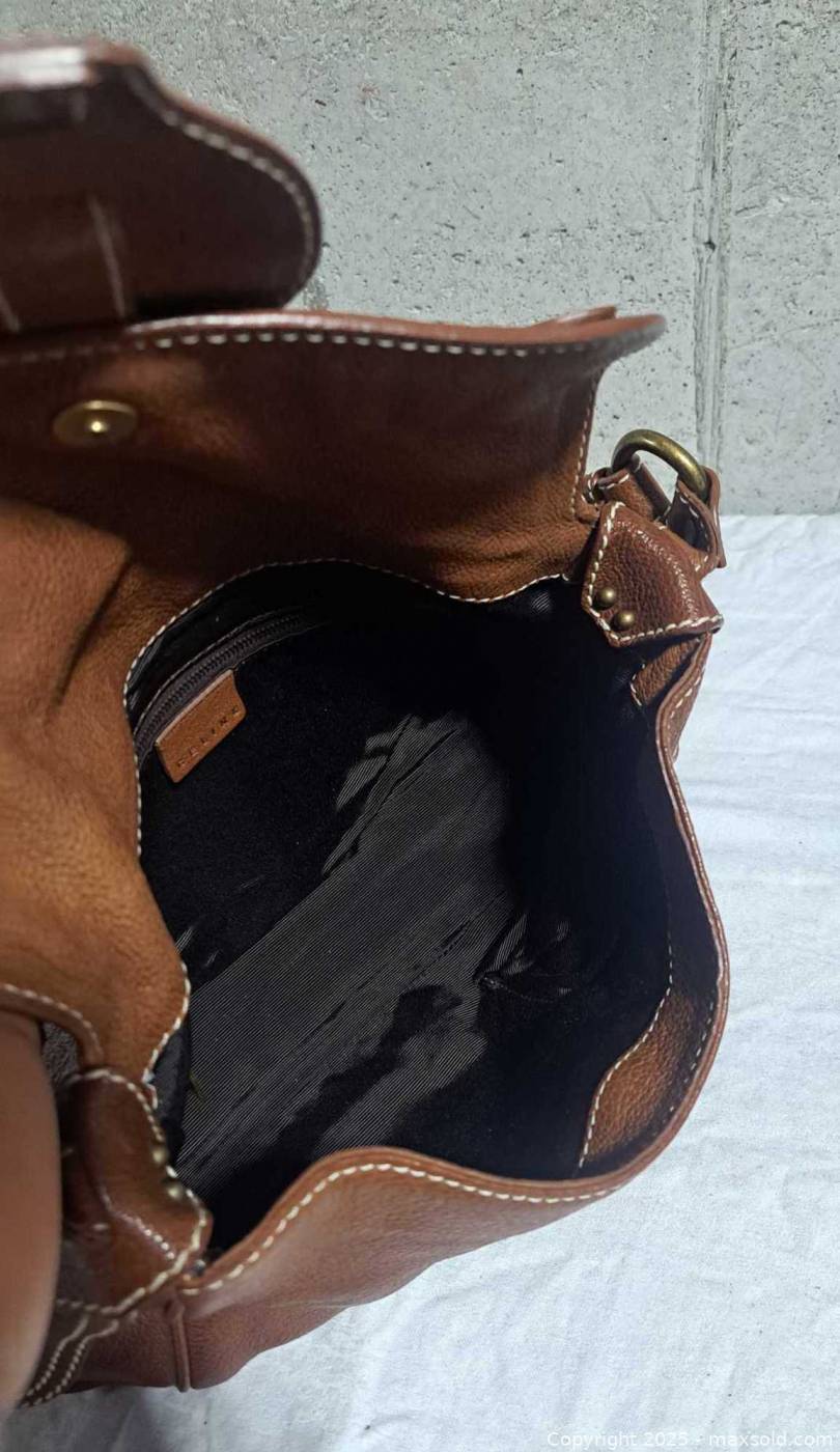 Celine brown leather horse & carriage shoulder bag | Maxsold