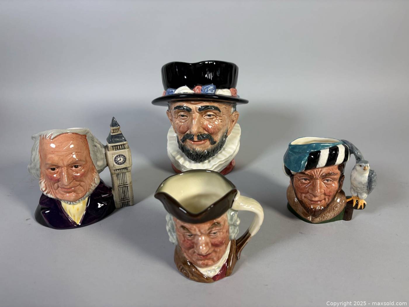 Royal Doulton Character Toby Mugs (4) | Maxsold