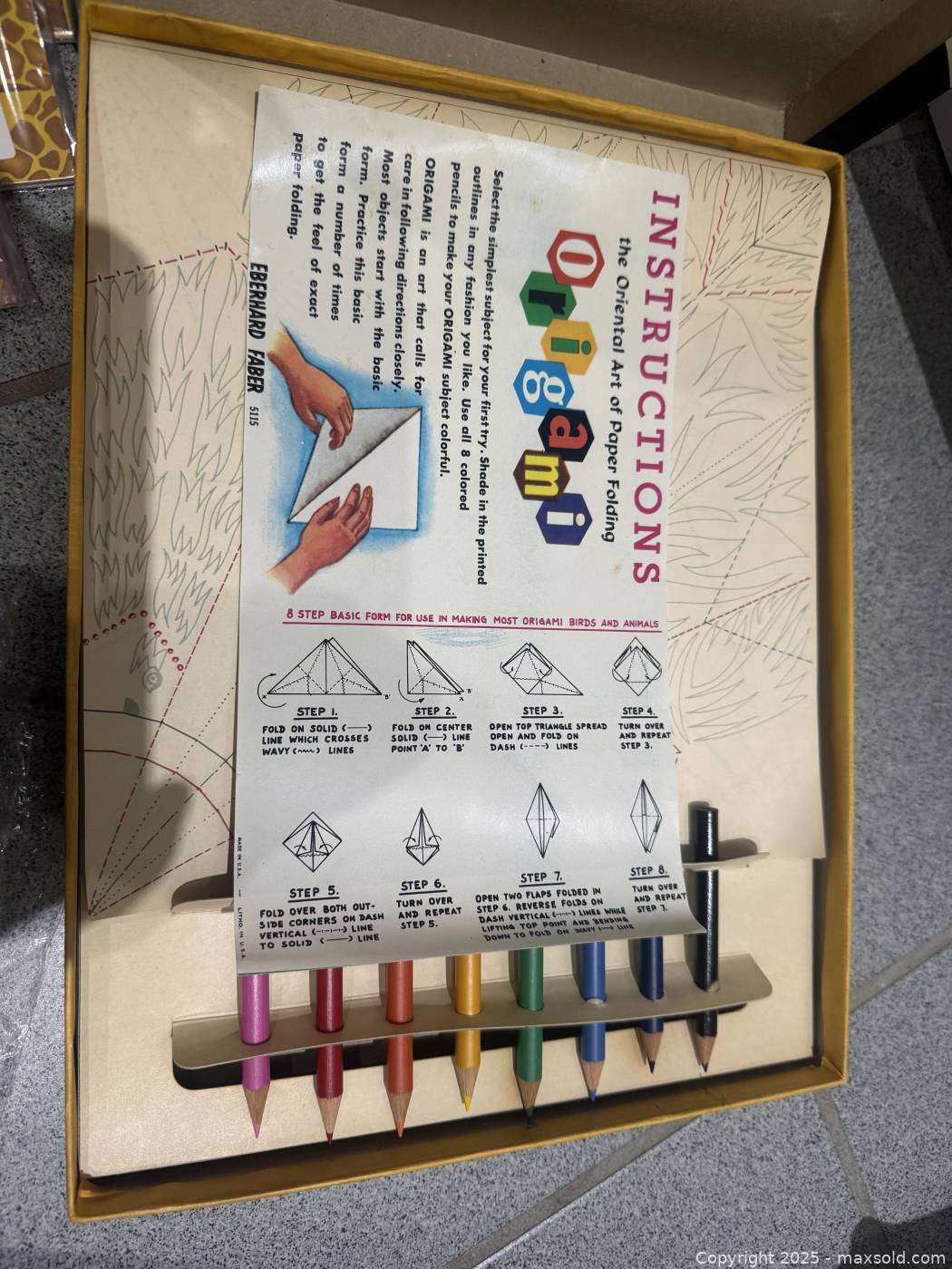 Eberhard Faber origami kit plus 5 paper packs | Maxsold