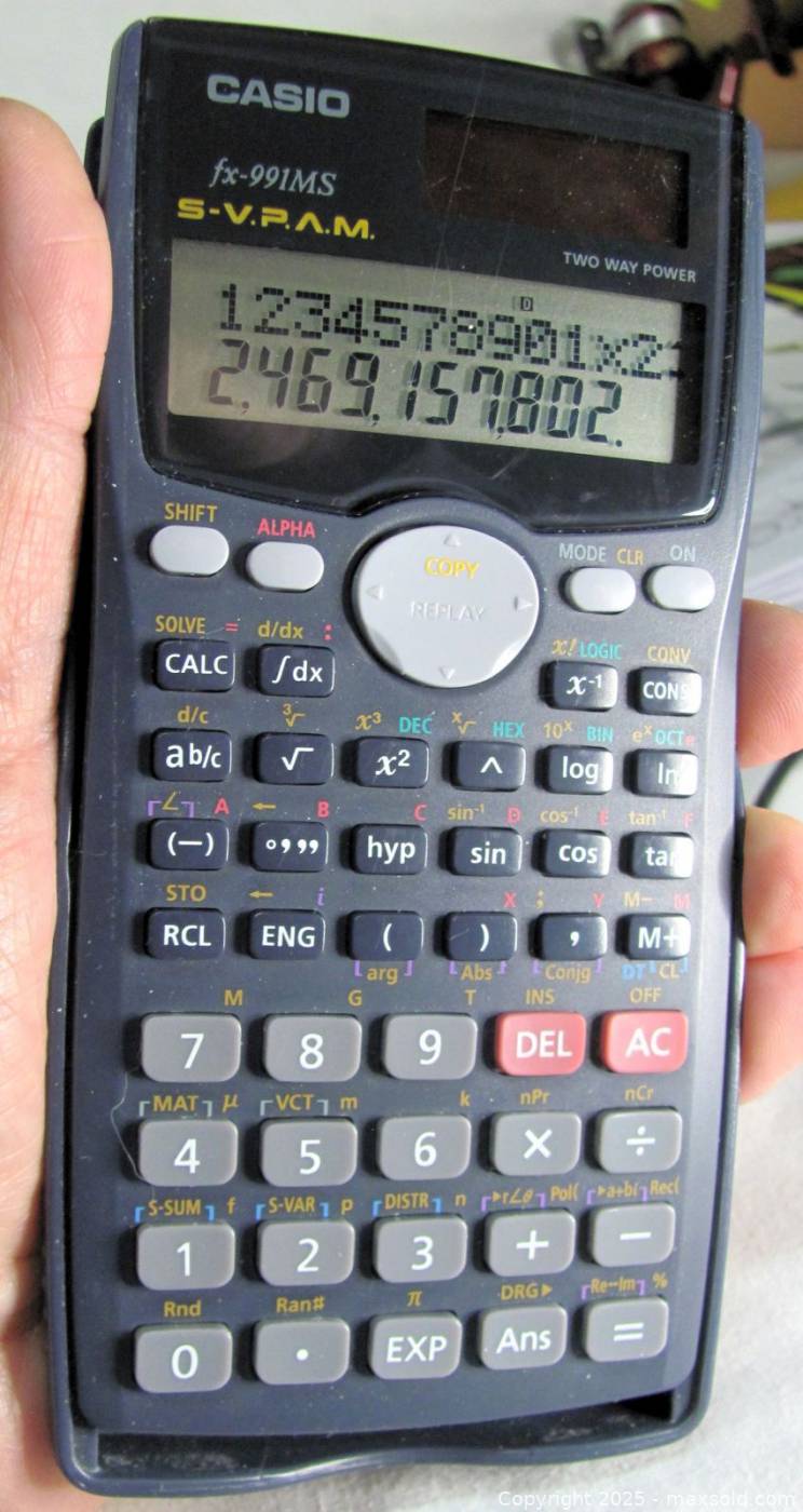 Casio fx-991MS calculator and Sharp EL-6091 organizer | Maxsold