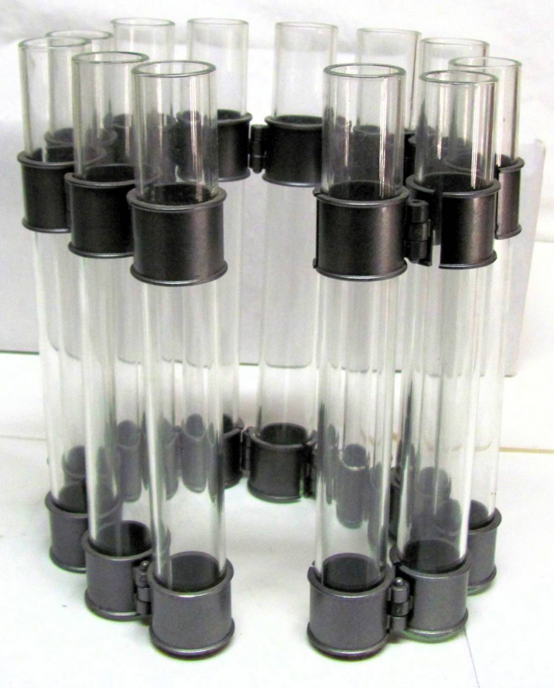 Connected test tube vase centerpiece 12 tubes | Maxsold
