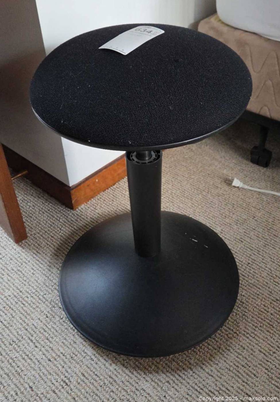IKEA black task/office stool model 15900 | Maxsold