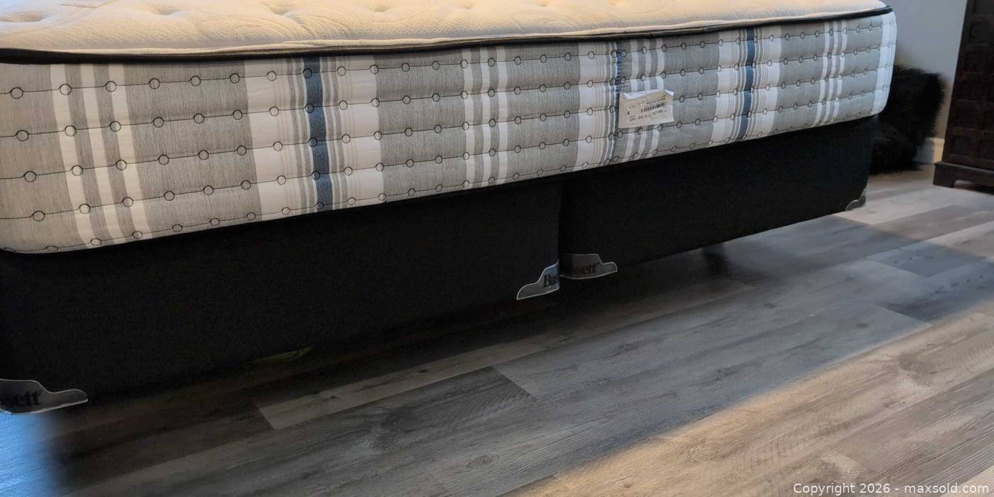 Bassett king mattress with two box springs | Maxsold