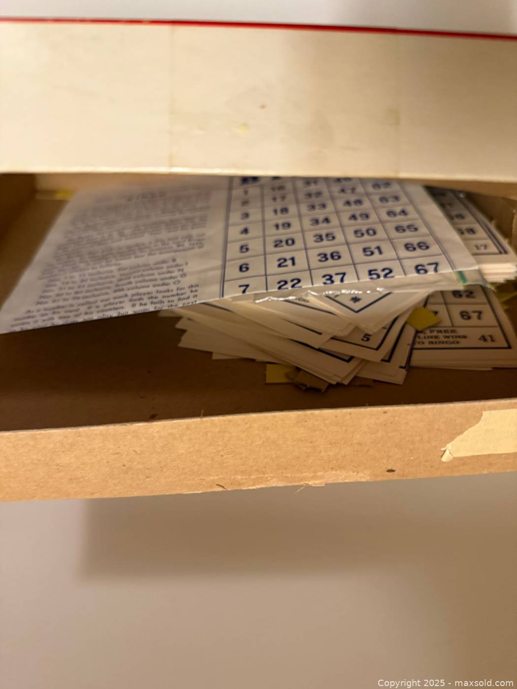 1970s vintage Bingo! paper game | Maxsold