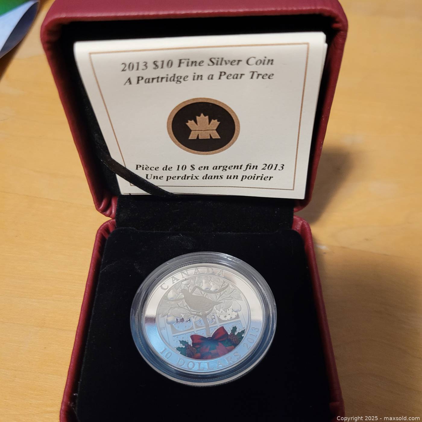 2013 Canada $10 Fine Silver Partridge Coin | Maxsold