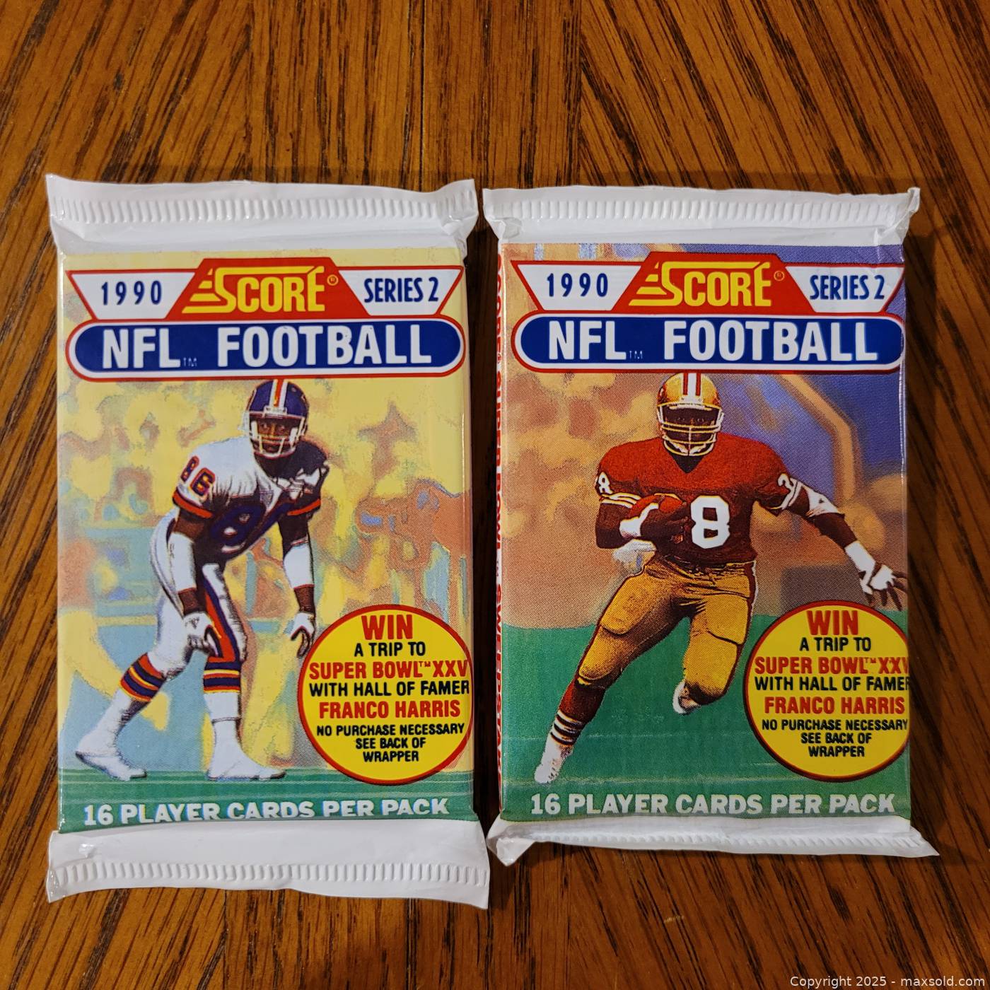 1990 Score NFL Football Series 2 packs | Maxsold