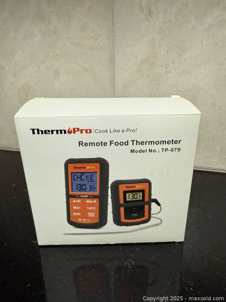 ThermoPro TP-07S Remote Food Thermometer | Maxsold
