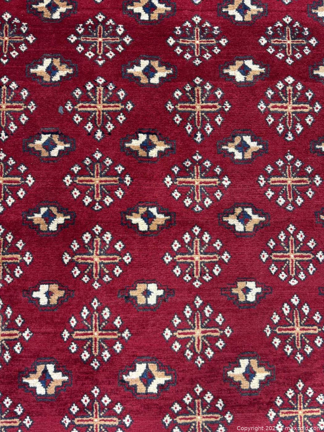 Torkaman red runner rug 10.1ft x 3.4ft | Maxsold