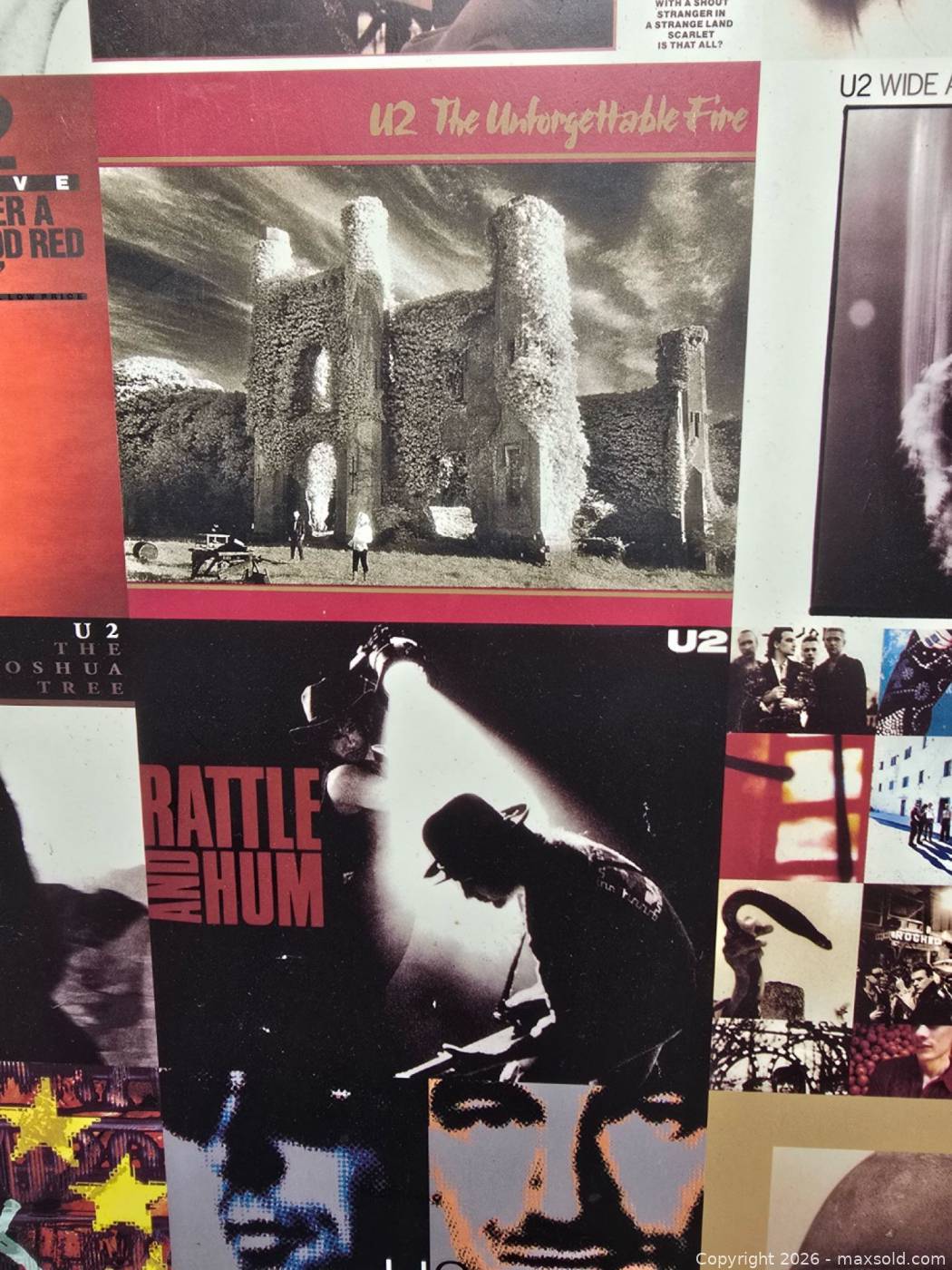 U2 album cover collage poster | Maxsold