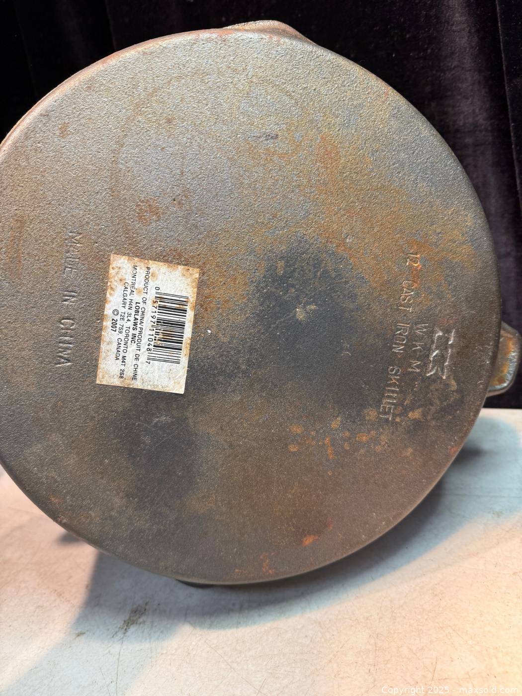 12" cast iron skillet | Maxsold