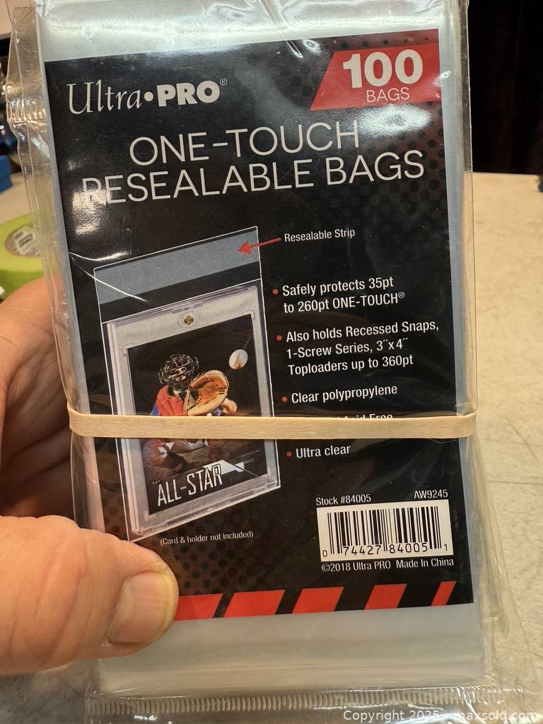 Ultra Pro One-Touch resealable card bags | Maxsold