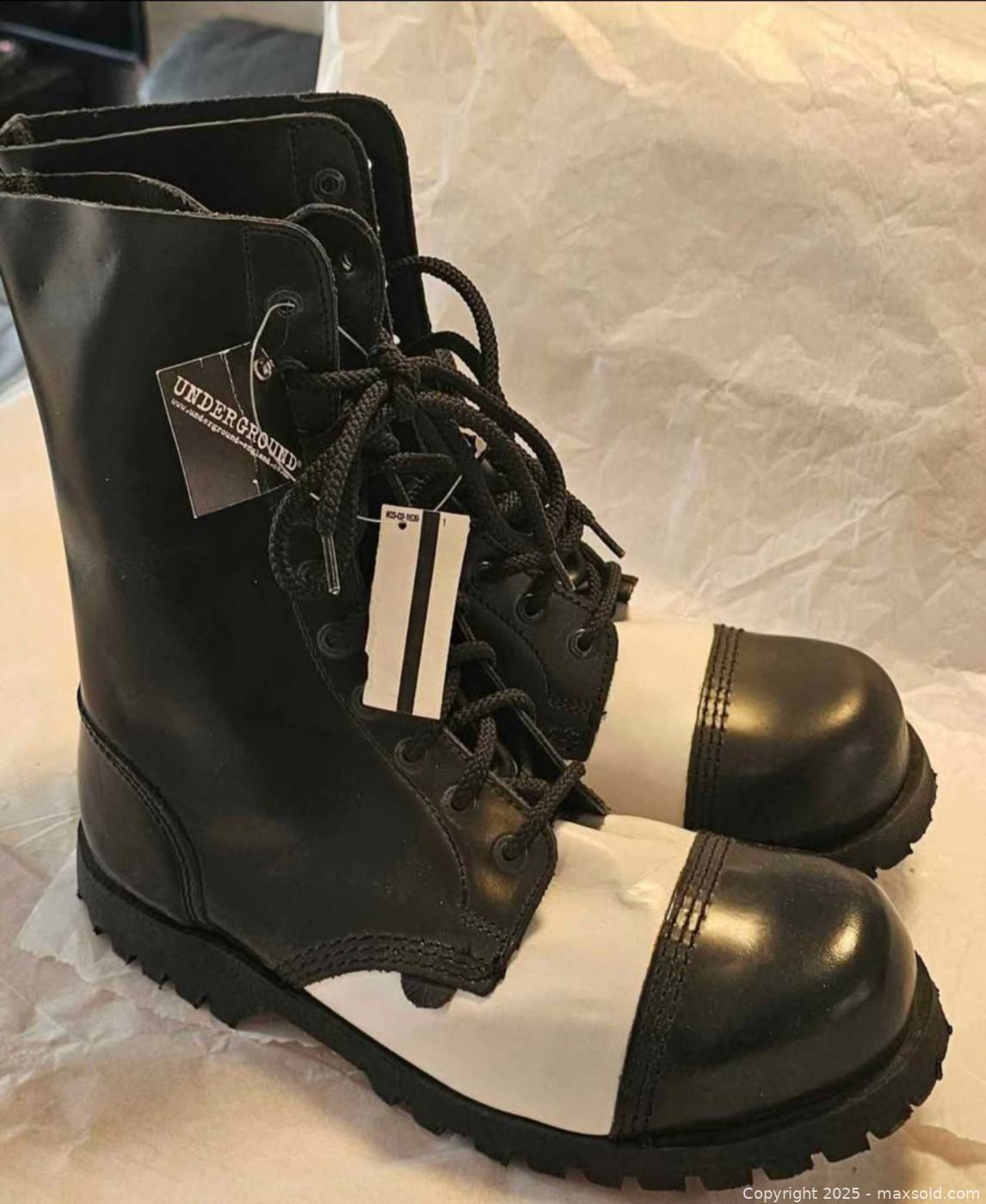 Underground England leather boots UK 8 US 9 | Maxsold