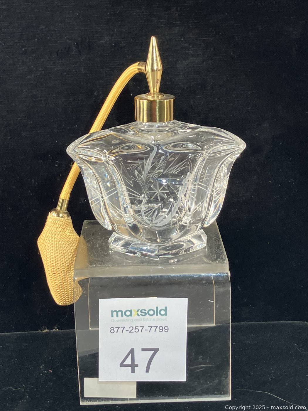 Imperlux West Germany lead crystal perfume atomizer | Maxsold