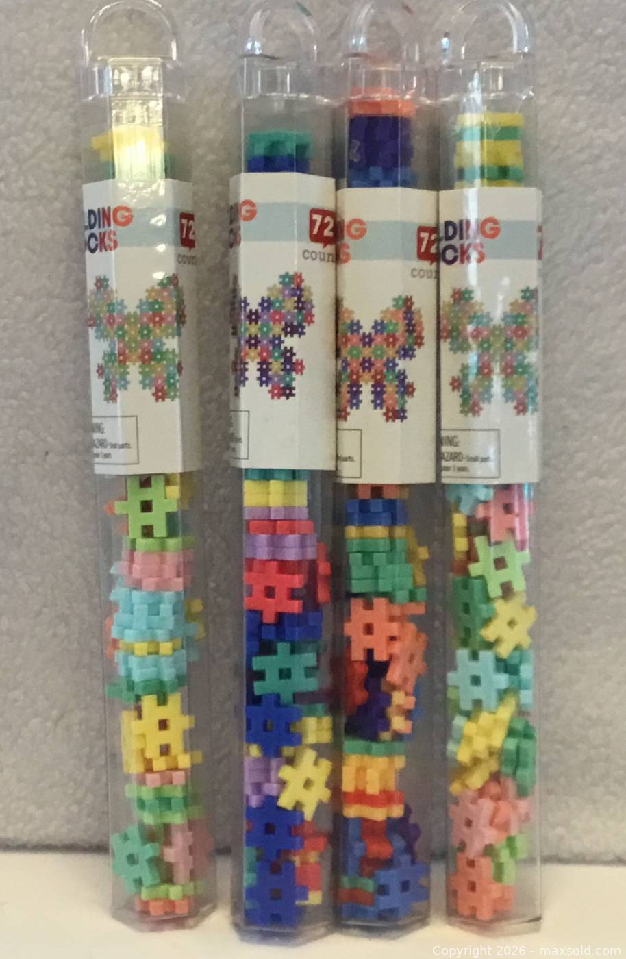 4 tubes mini building blocks, 288 pieces | Maxsold