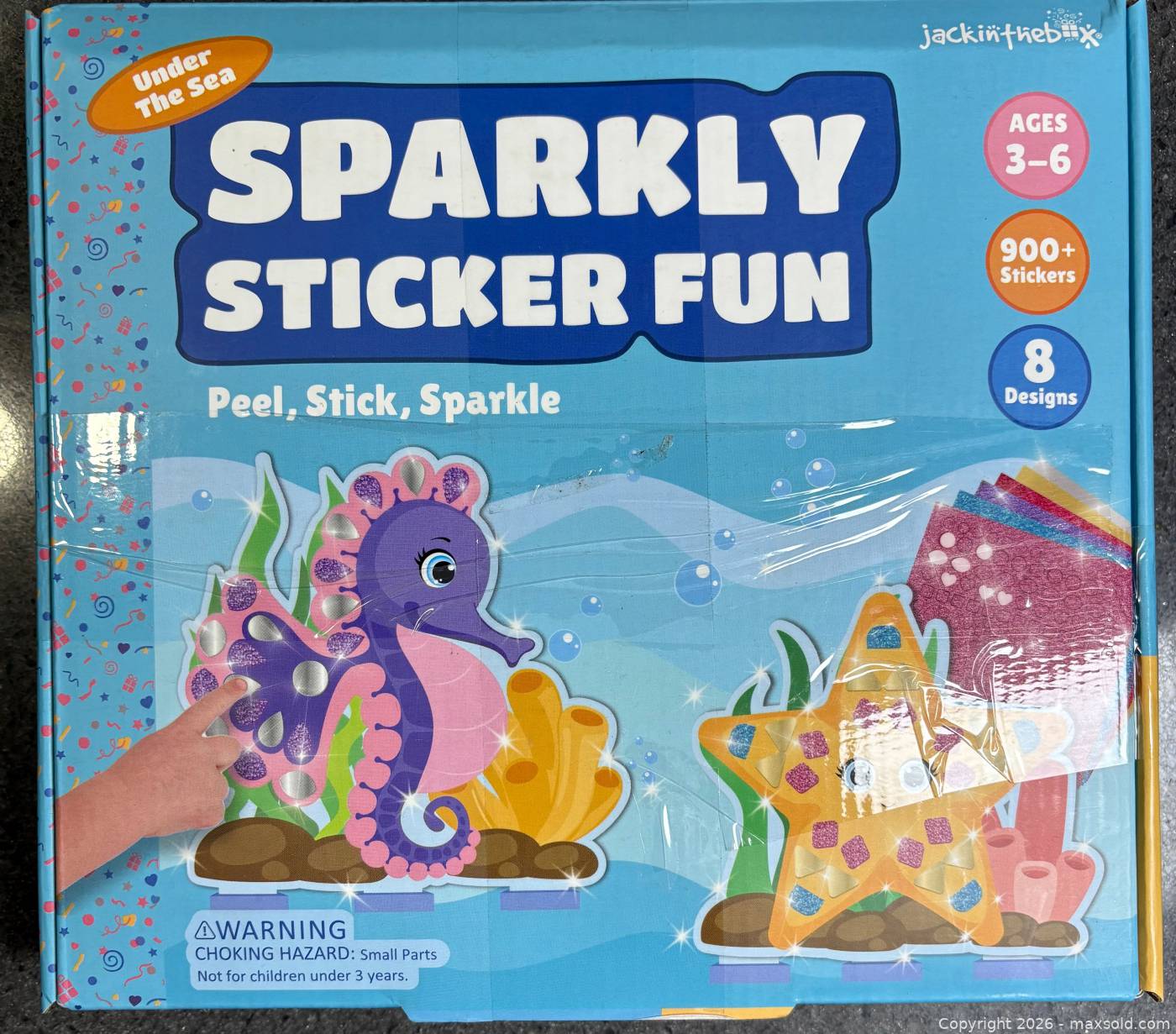 Jackinthebox Sparkly Sticker Fun Craft Kit | Maxsold