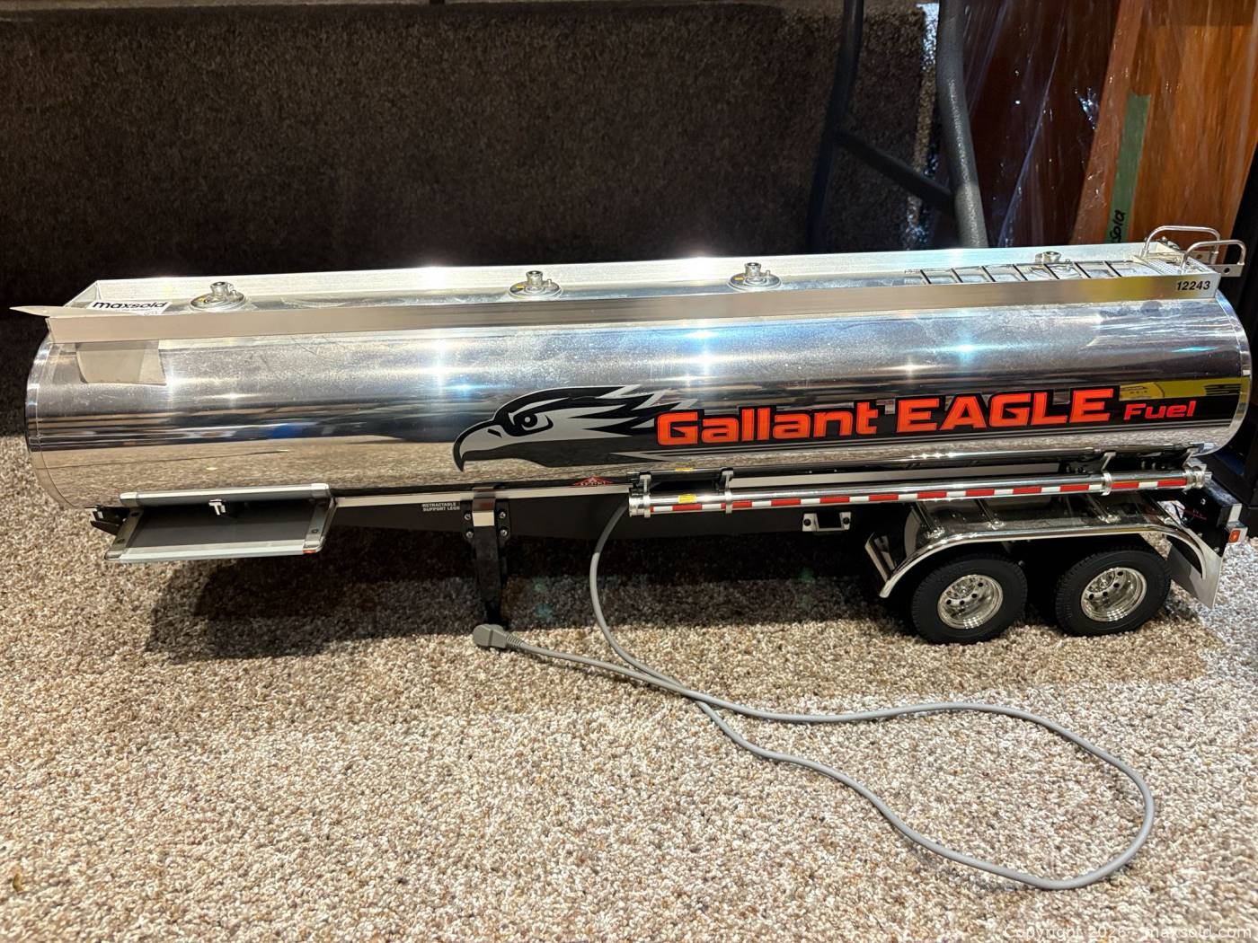 Die-Cast Chrome Tanker Trailer Toy | Maxsold