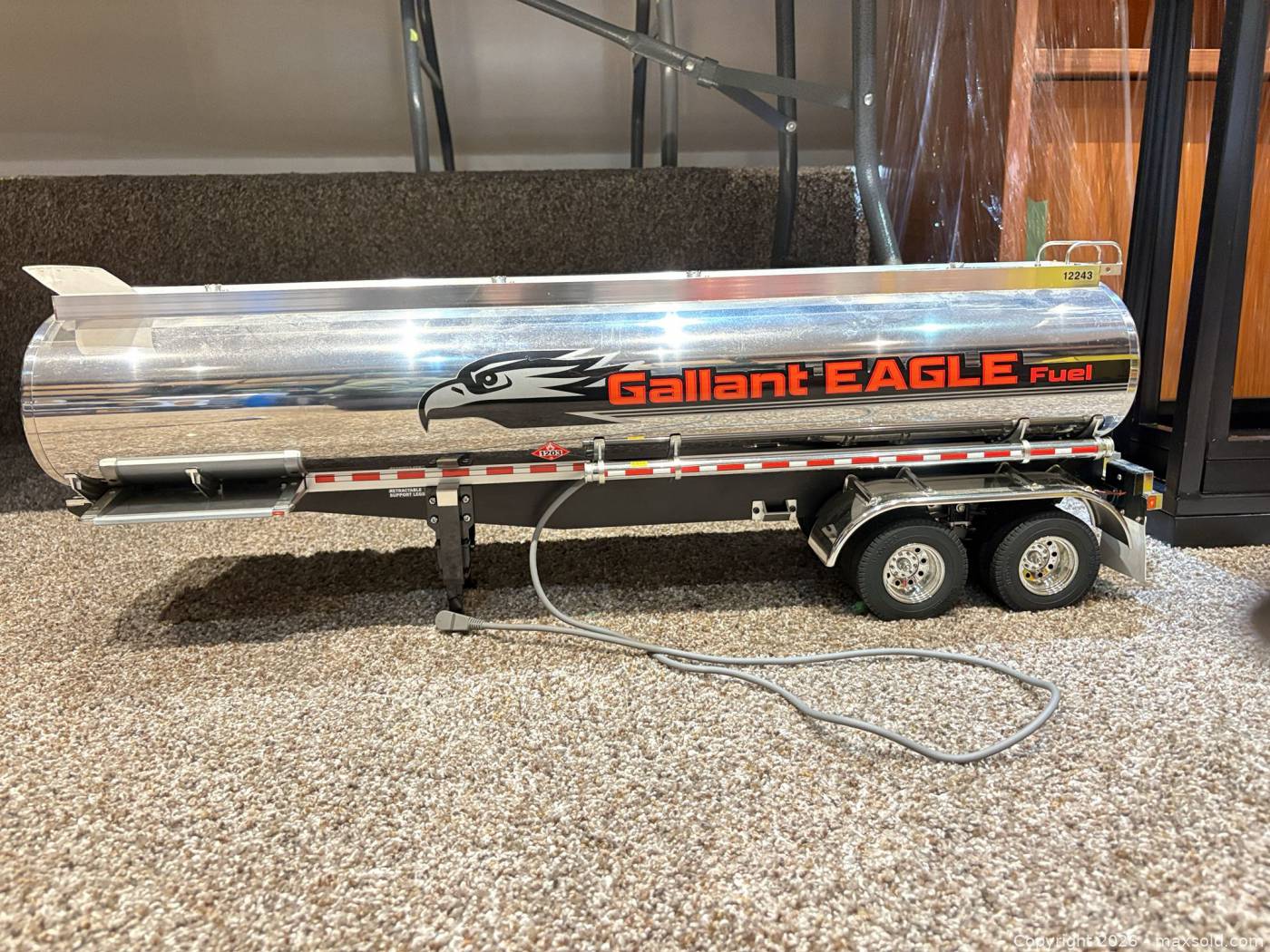 Die-Cast Chrome Tanker Trailer Toy | Maxsold
