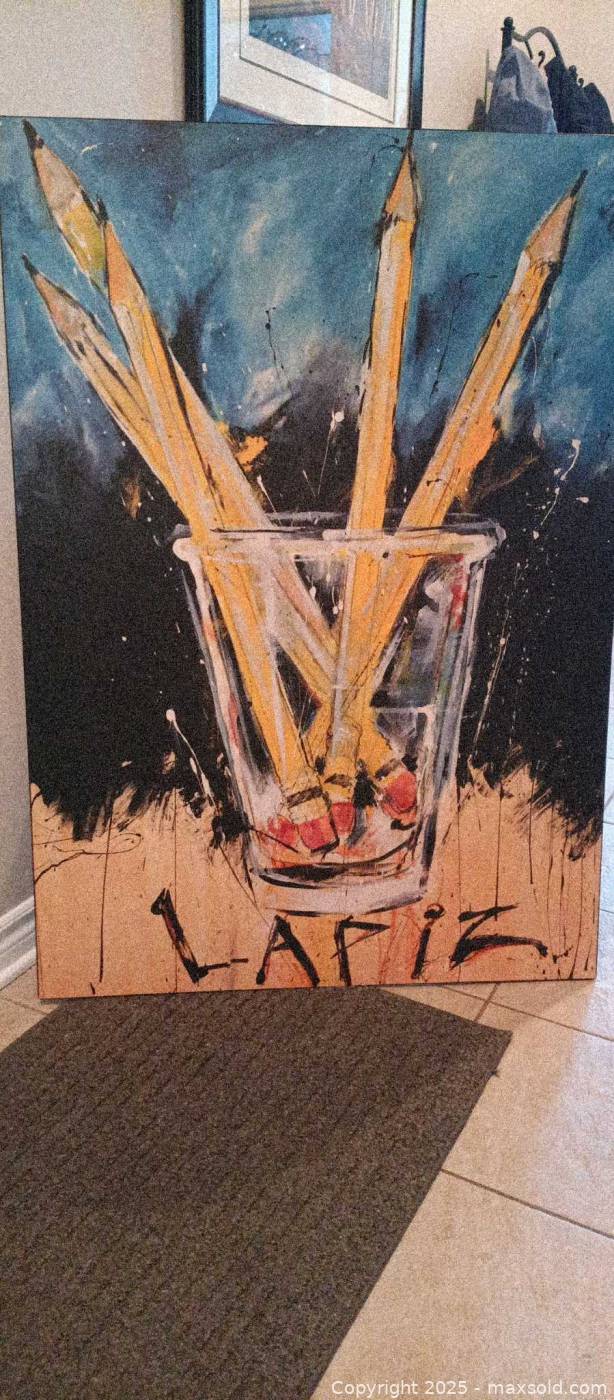 Poster 'LAPIZ' Pencils in Glass | Maxsold