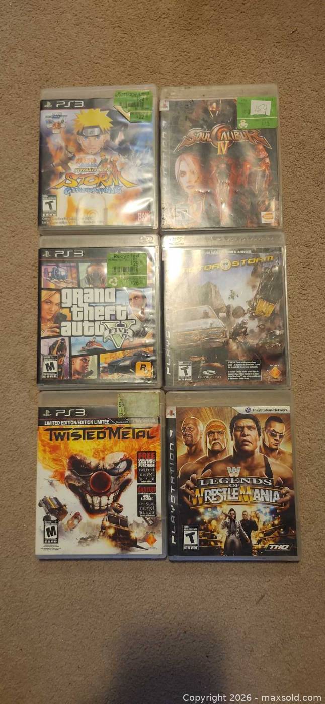 PlayStation 3 video games, 6 titles | Maxsold