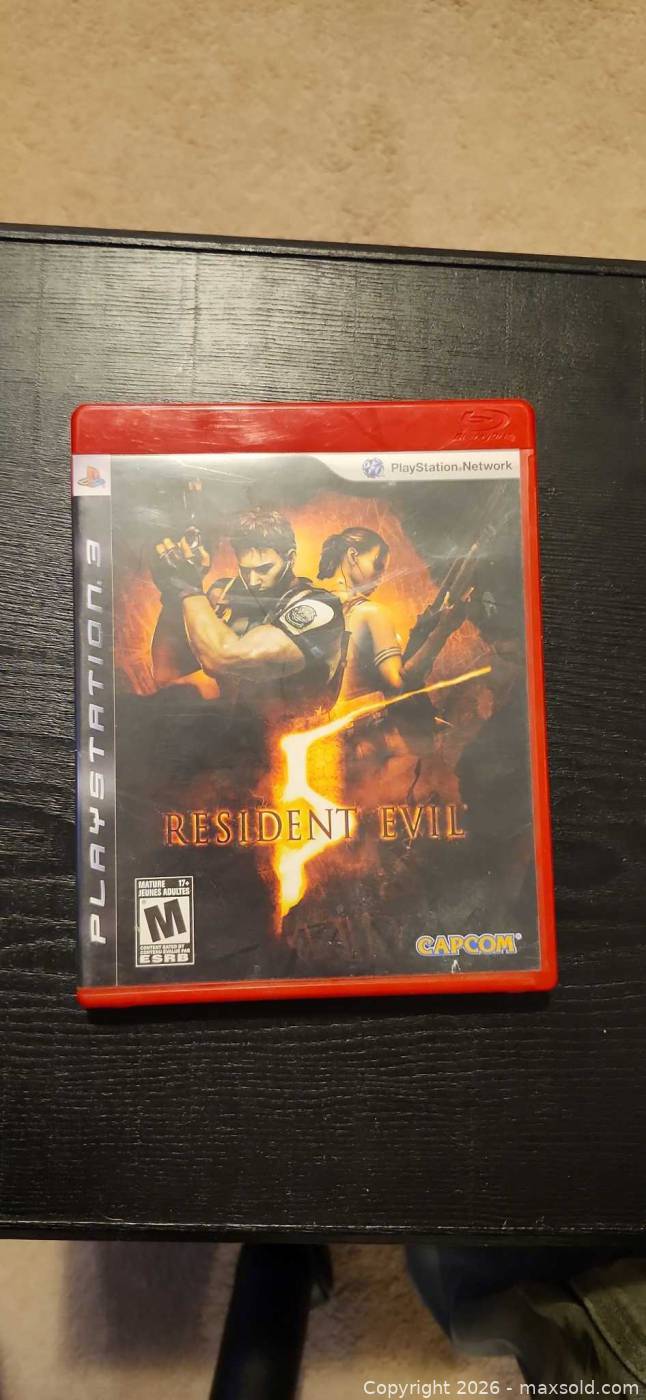 Resident Evil 5 PlayStation 3 game | Maxsold