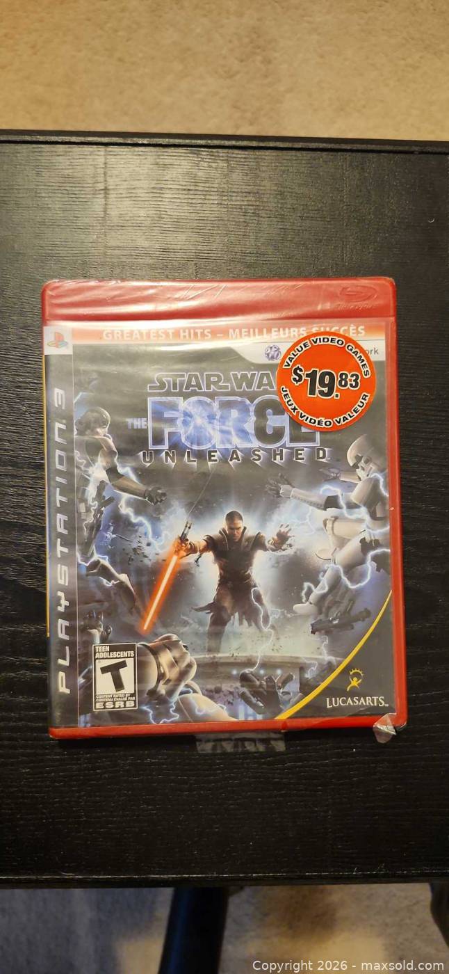 Star Wars: The Force Unleashed PlayStation 3 Game | Maxsold