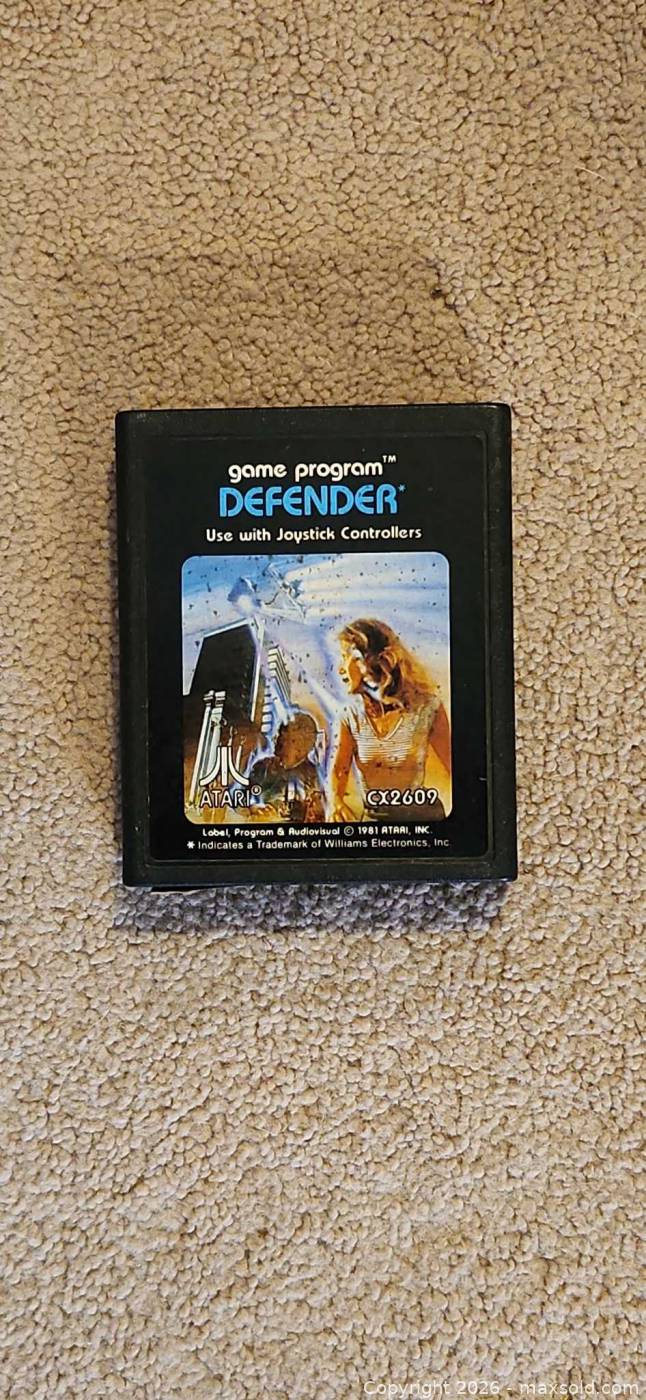 1981 Atari Defender game cartridge | Maxsold