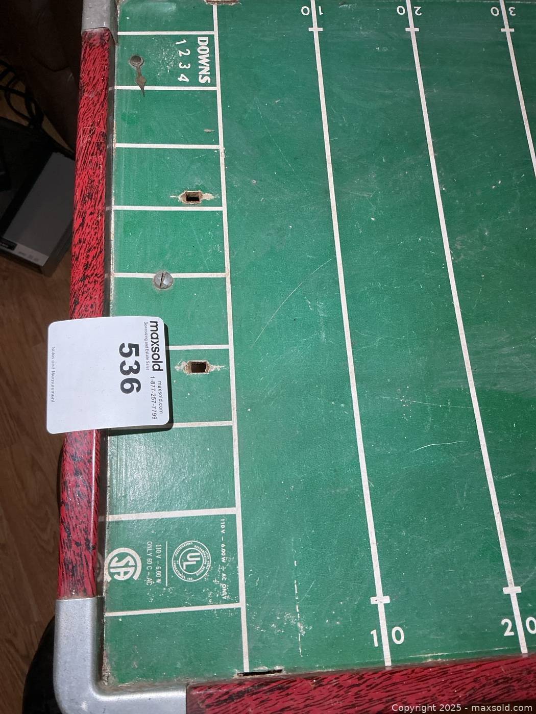 Gotham All-Star Electric Football metal playing field | Maxsold