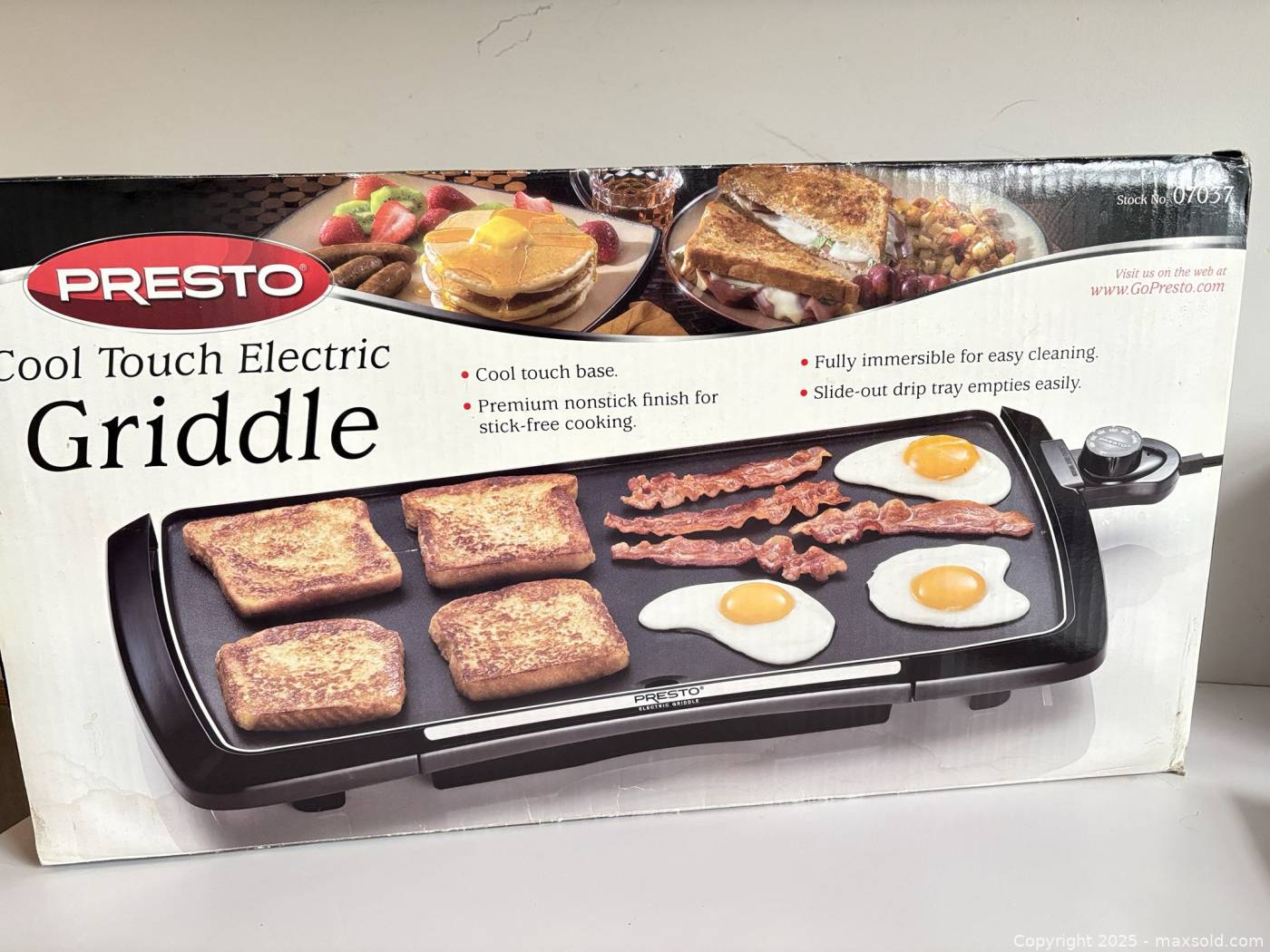 Presto Cool Touch Electric Non-Stick Griddle | Maxsold