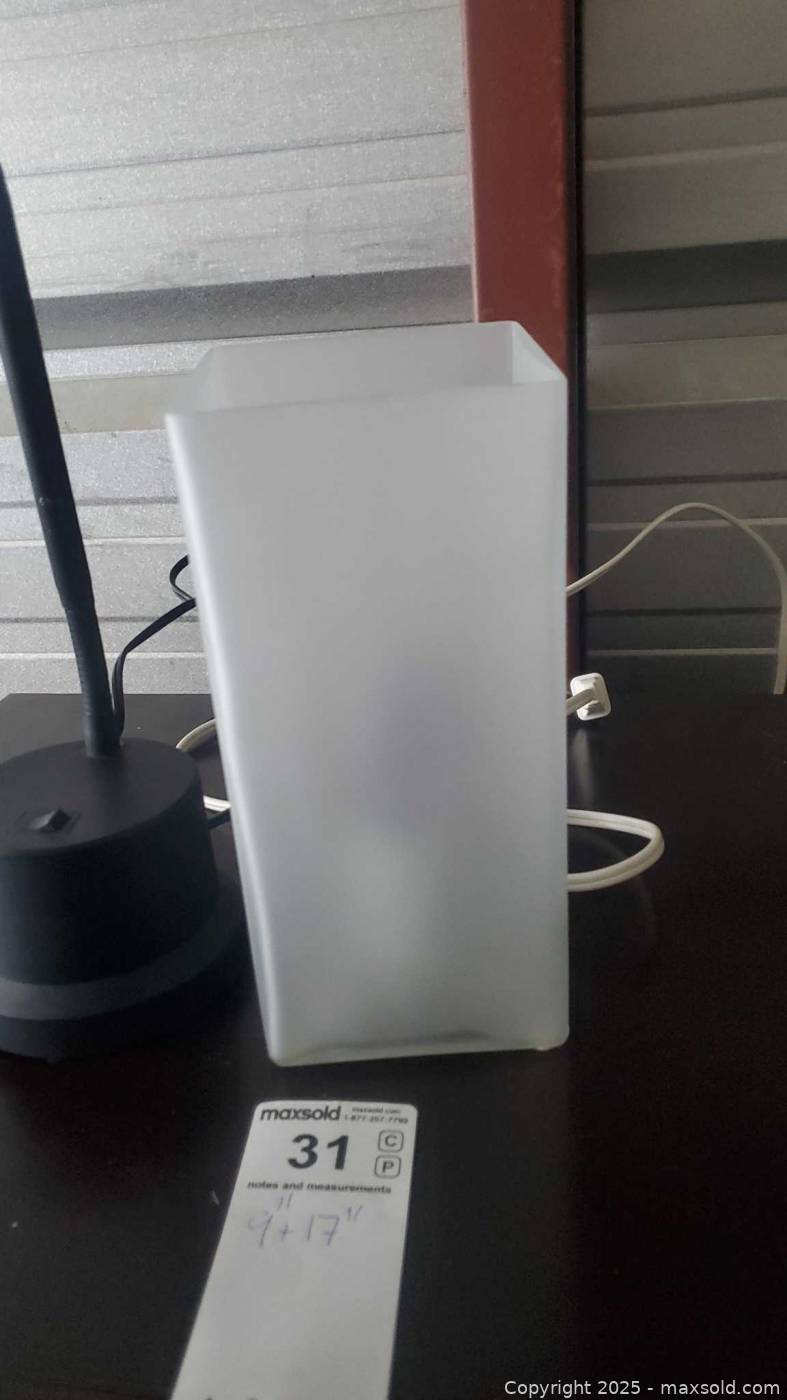 IKEA GRÖNÖ table lamp and halogen gooseneck desk lamp | Maxsold