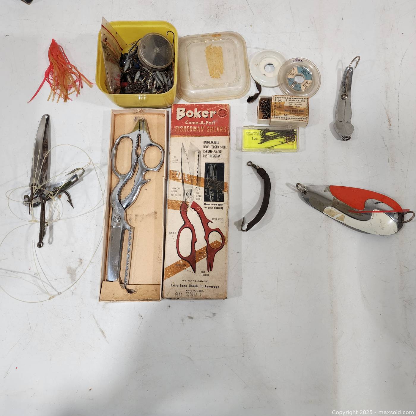 Assorted Fishing Gear And Boker Shears | Maxsold