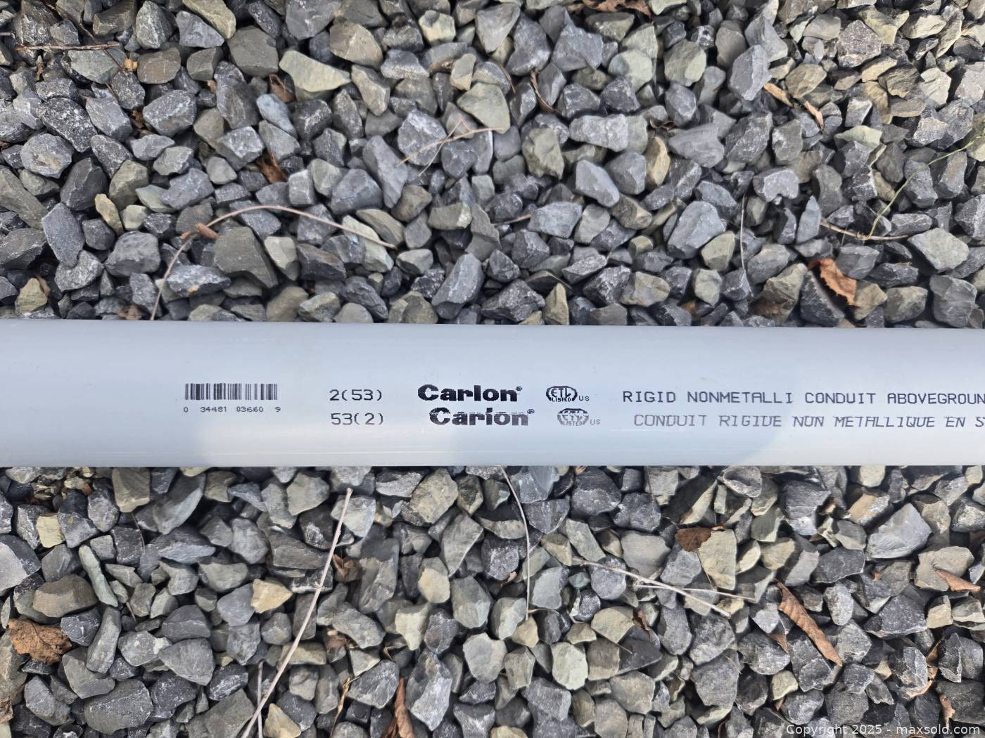 Carlon 2 in rigid PVC electrical conduit, 3 pieces | Maxsold