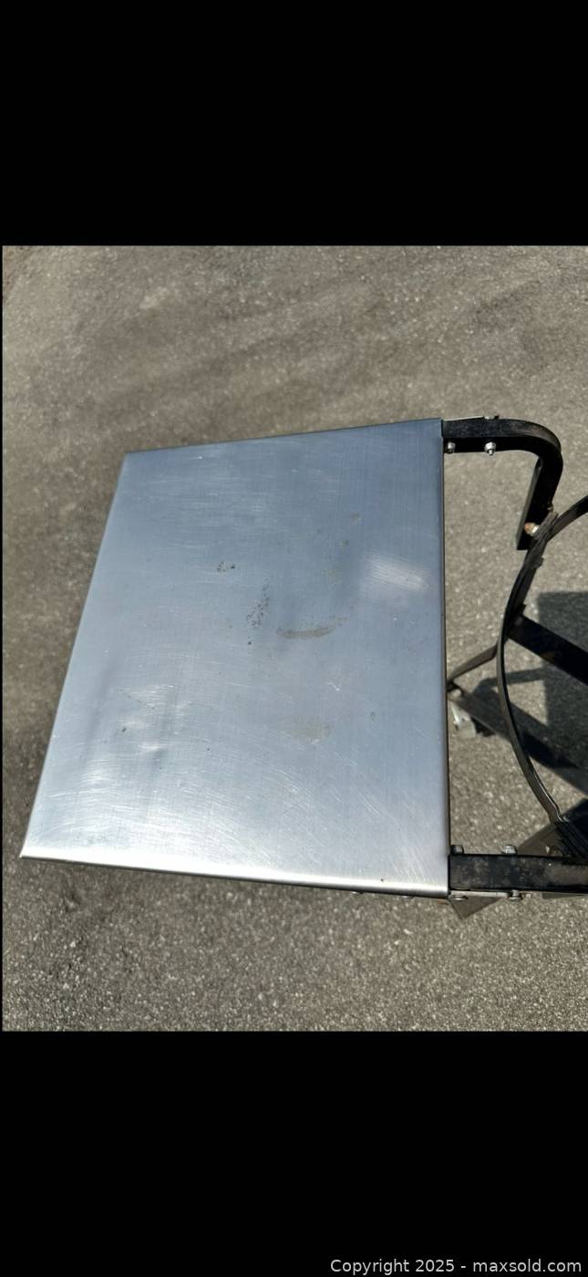 Primo large charcoal grill rolling stand with dual stainless steel ...