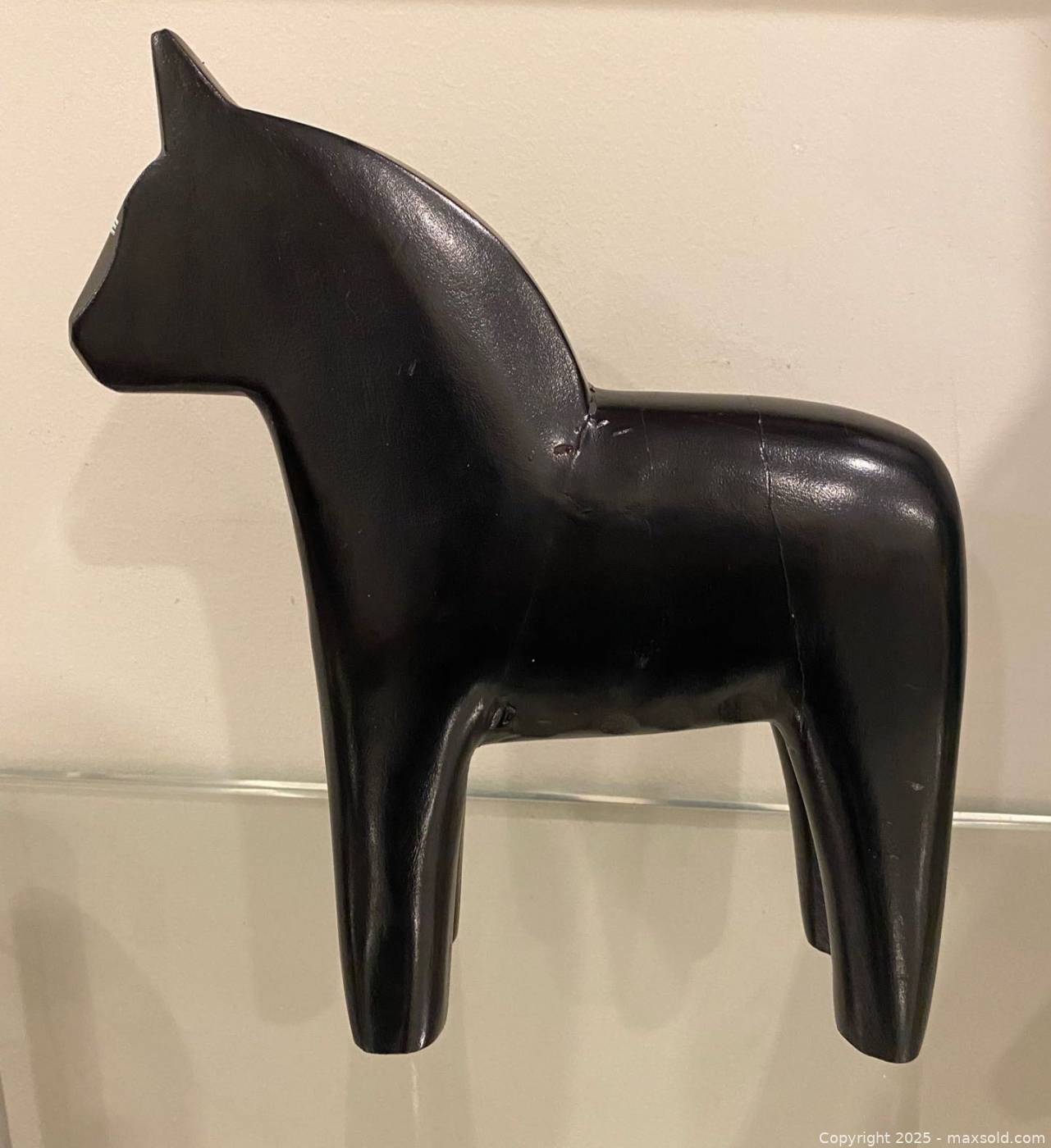 Vintage IKEA black Dala horse figurine | Maxsold