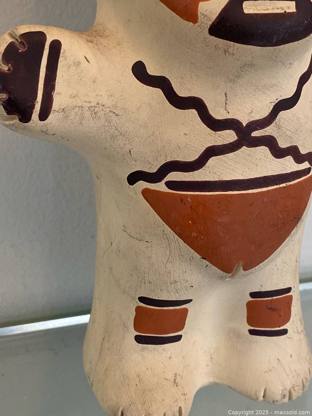 Vintage Peruvian Cuchimilco pottery figurine | Maxsold