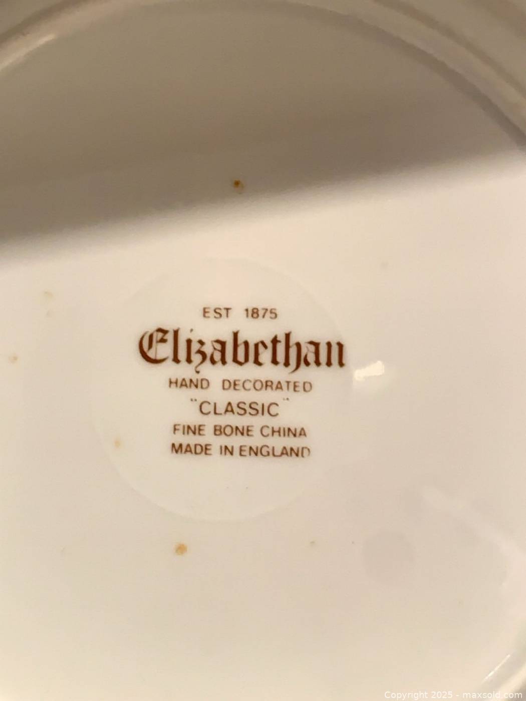 Elizabethan Fine Bone China Plates | Maxsold