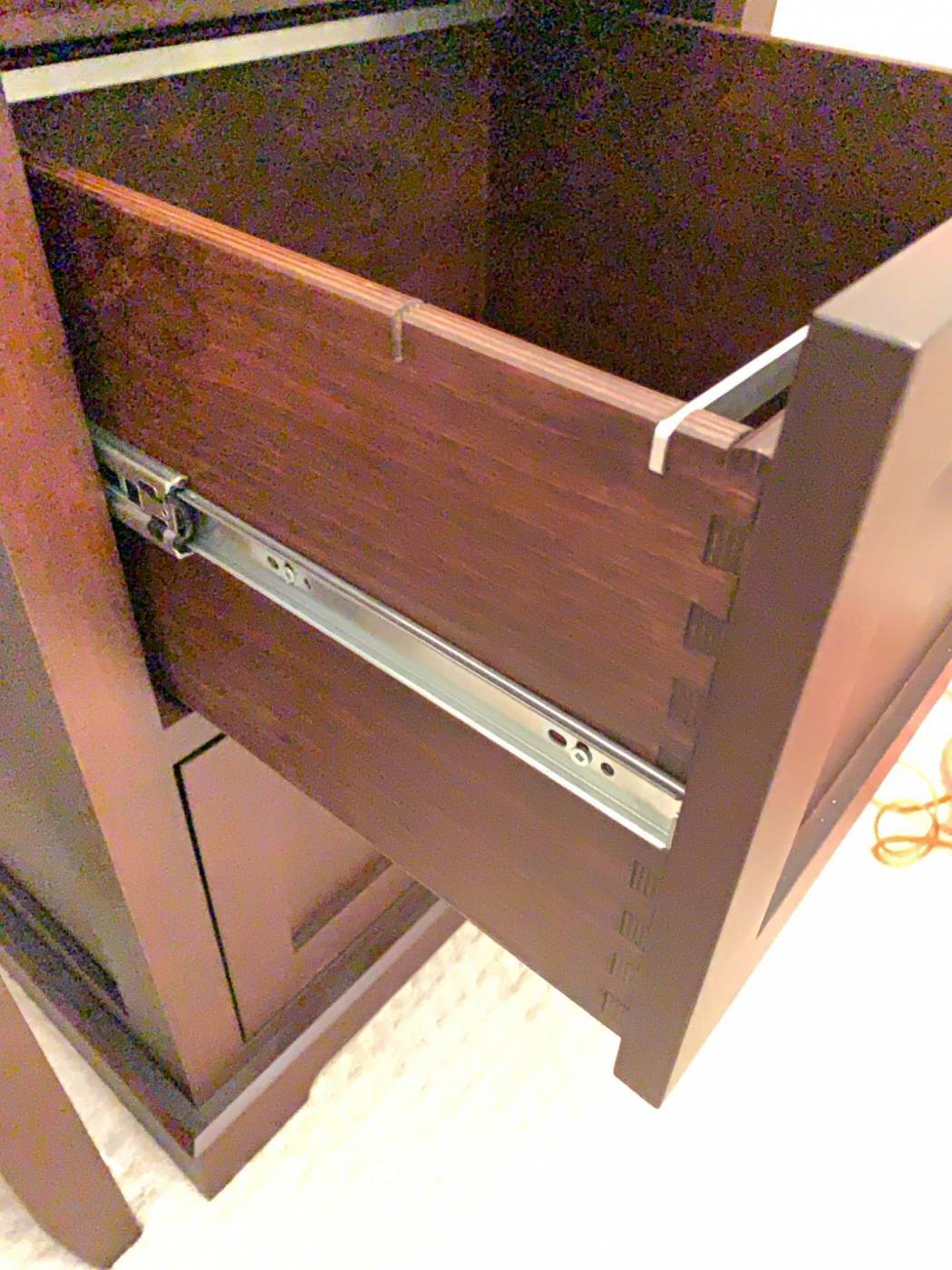 Maple Finish File Cabinet | Maxsold