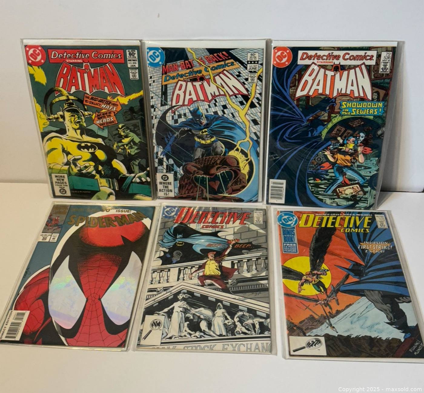 DC Detective Comics & Marvel Spider-Man 6 comics | Maxsold
