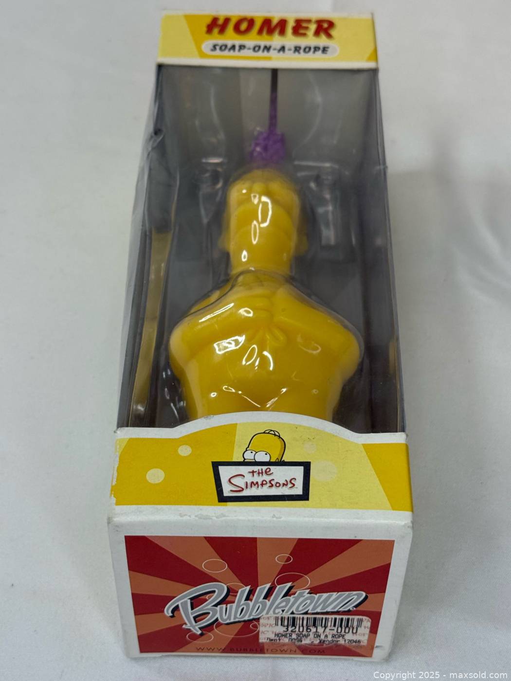 Homer Simpson soap-on-a-rope | Maxsold