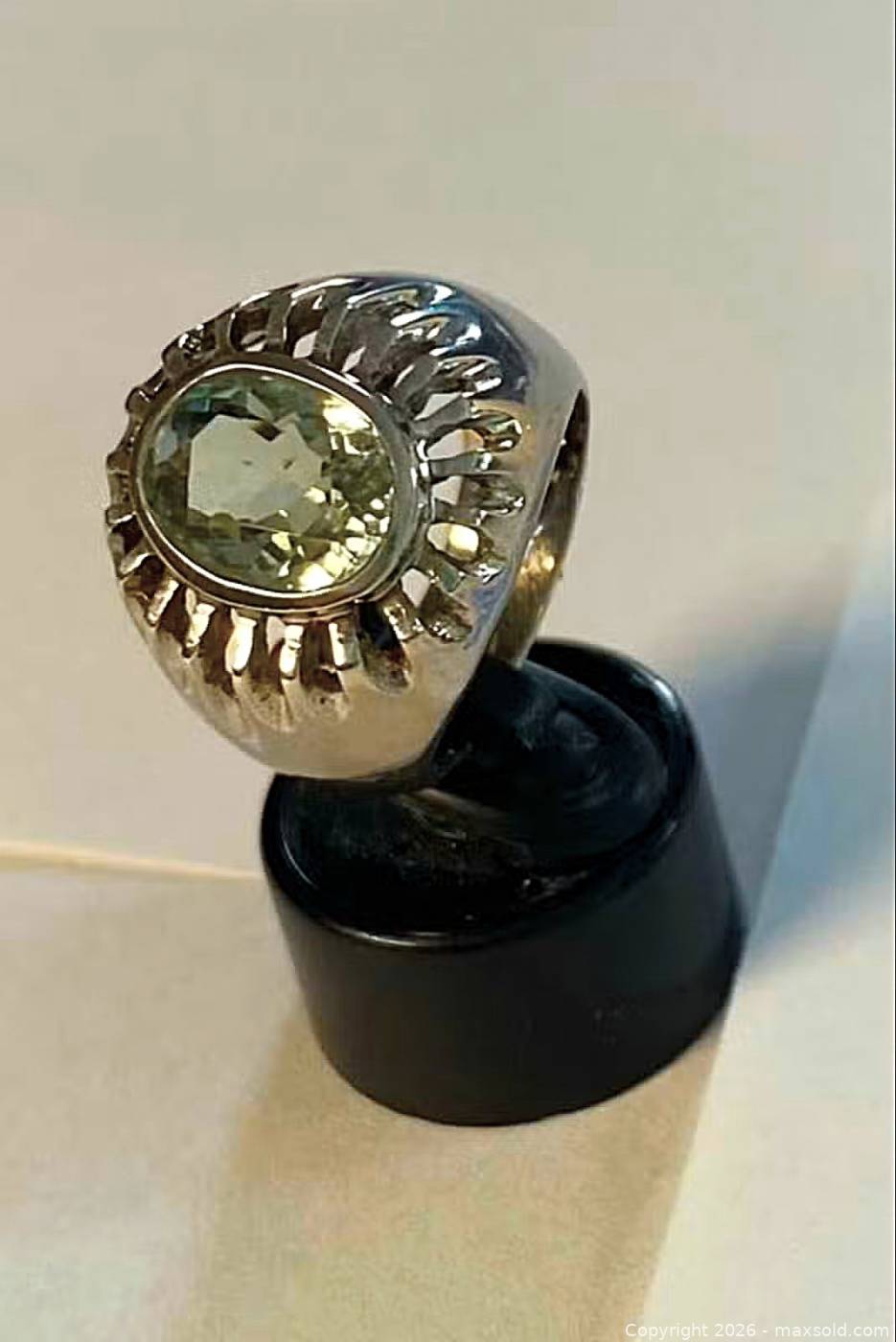 925 sterling silver lemon topaz ring size 7 | Maxsold